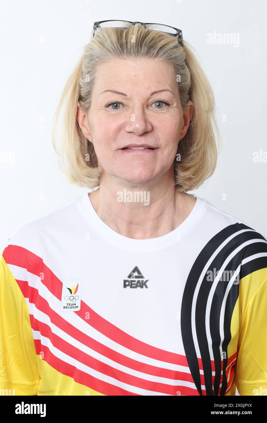 Brussels, Belgium. 09th July, 2024. Isabelle Legros pictured during a ...