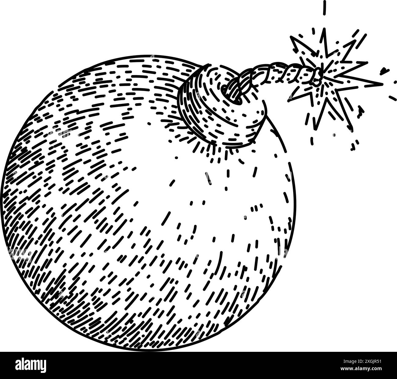 blast bomb sketch hand drawn vector Stock Vector Image & Art - Alamy