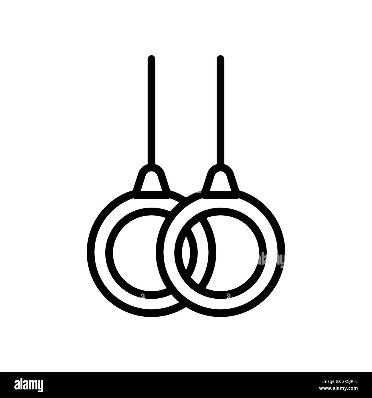 Gymnastic ring icon vector logo set collection for web app ui Stock ...