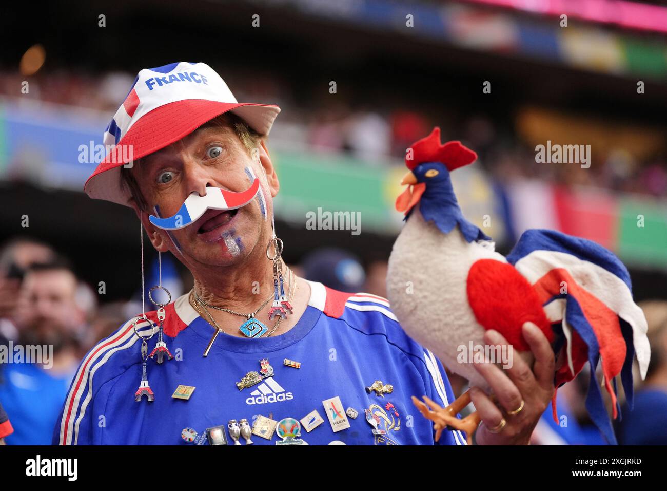 France fan rooster hi-res stock photography and images - Alamy
