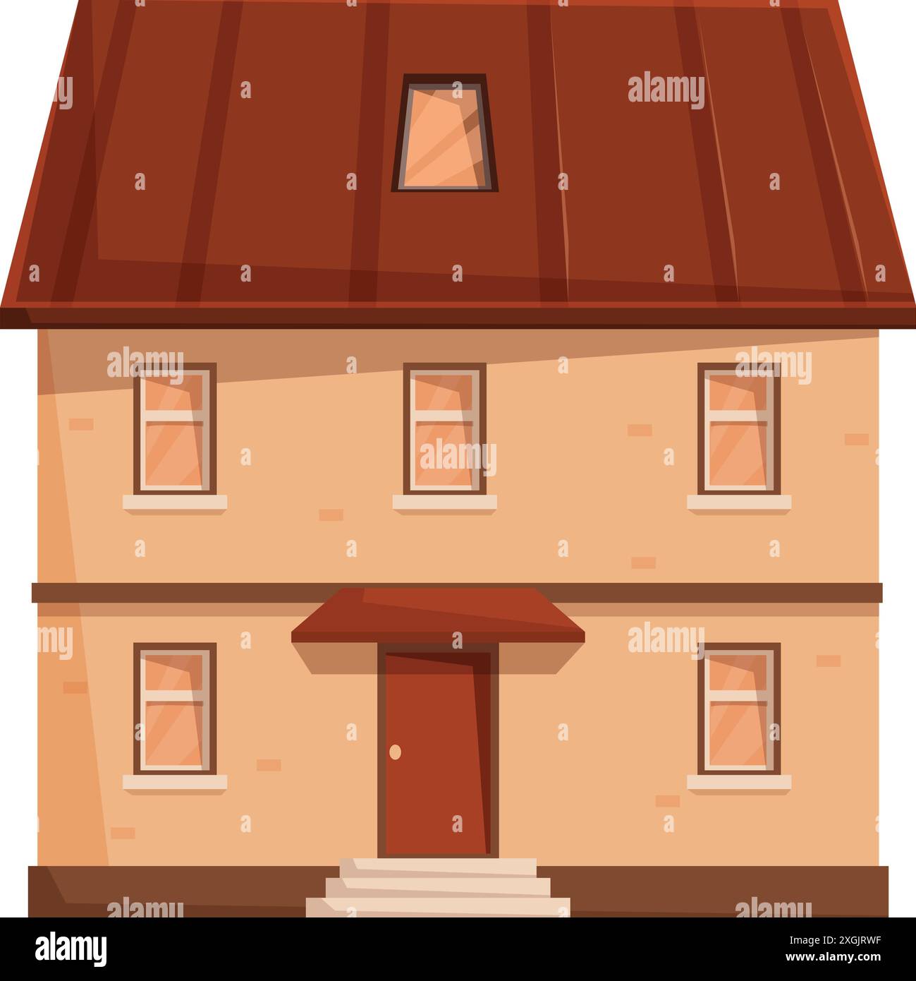 Two storey house icon icon cartoon hi-res stock photography and images ...