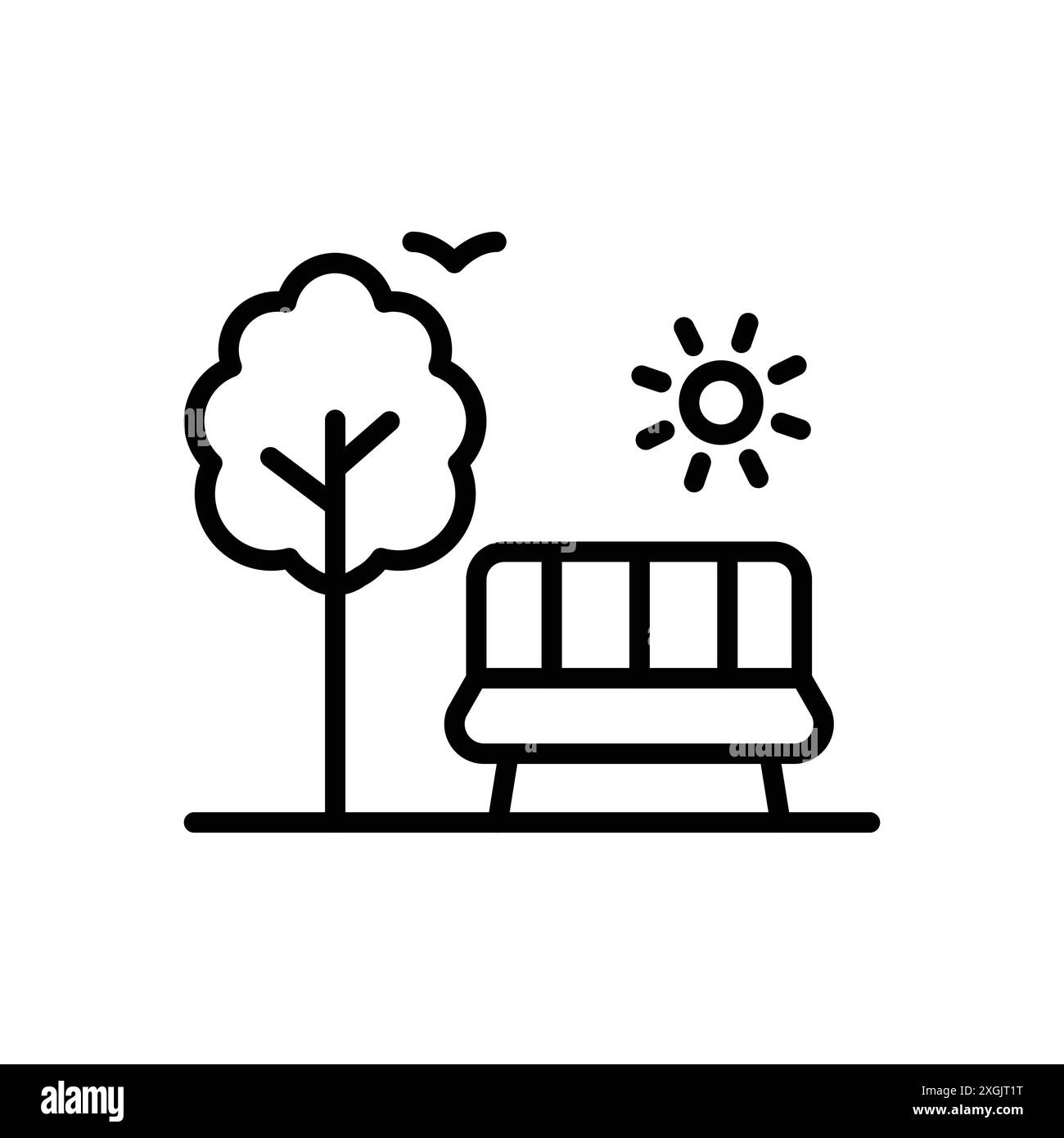 Park Icon vector logo set collection for web app ui Stock Vector Image ...