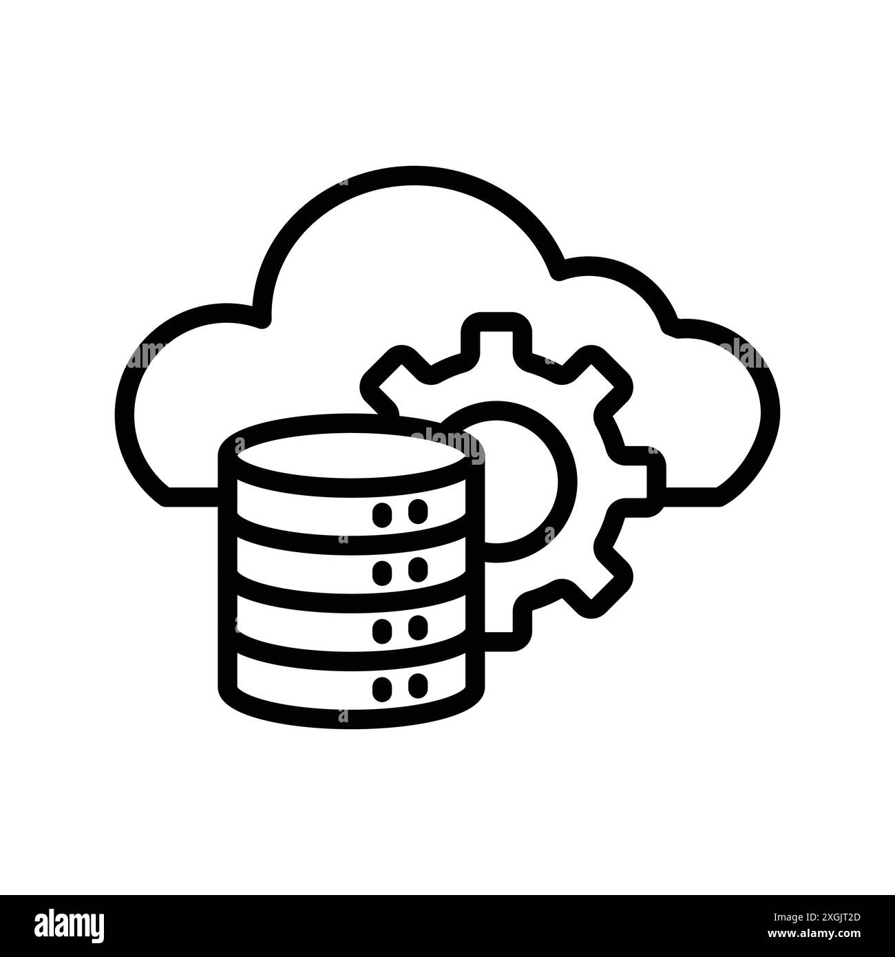 Cloud Data Settings Icon Vector Logo Set Collection For Web App Ui