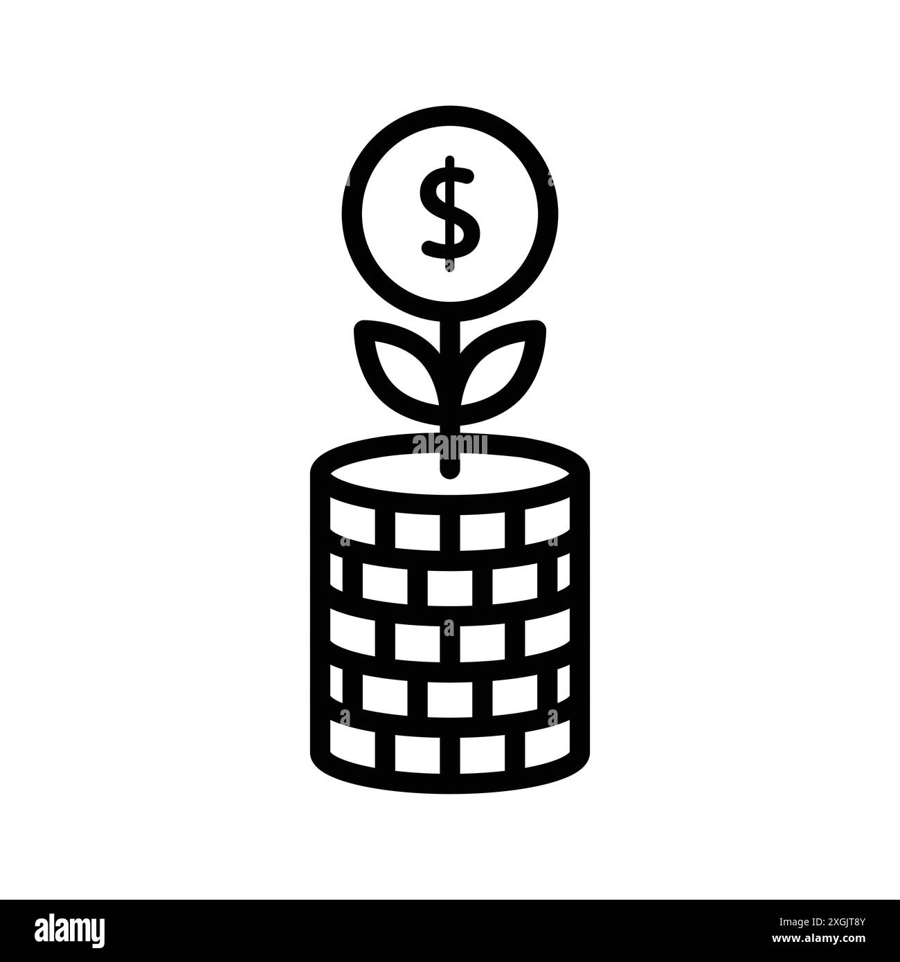 Business Investments growth Icon vector logo set collection for web app ...