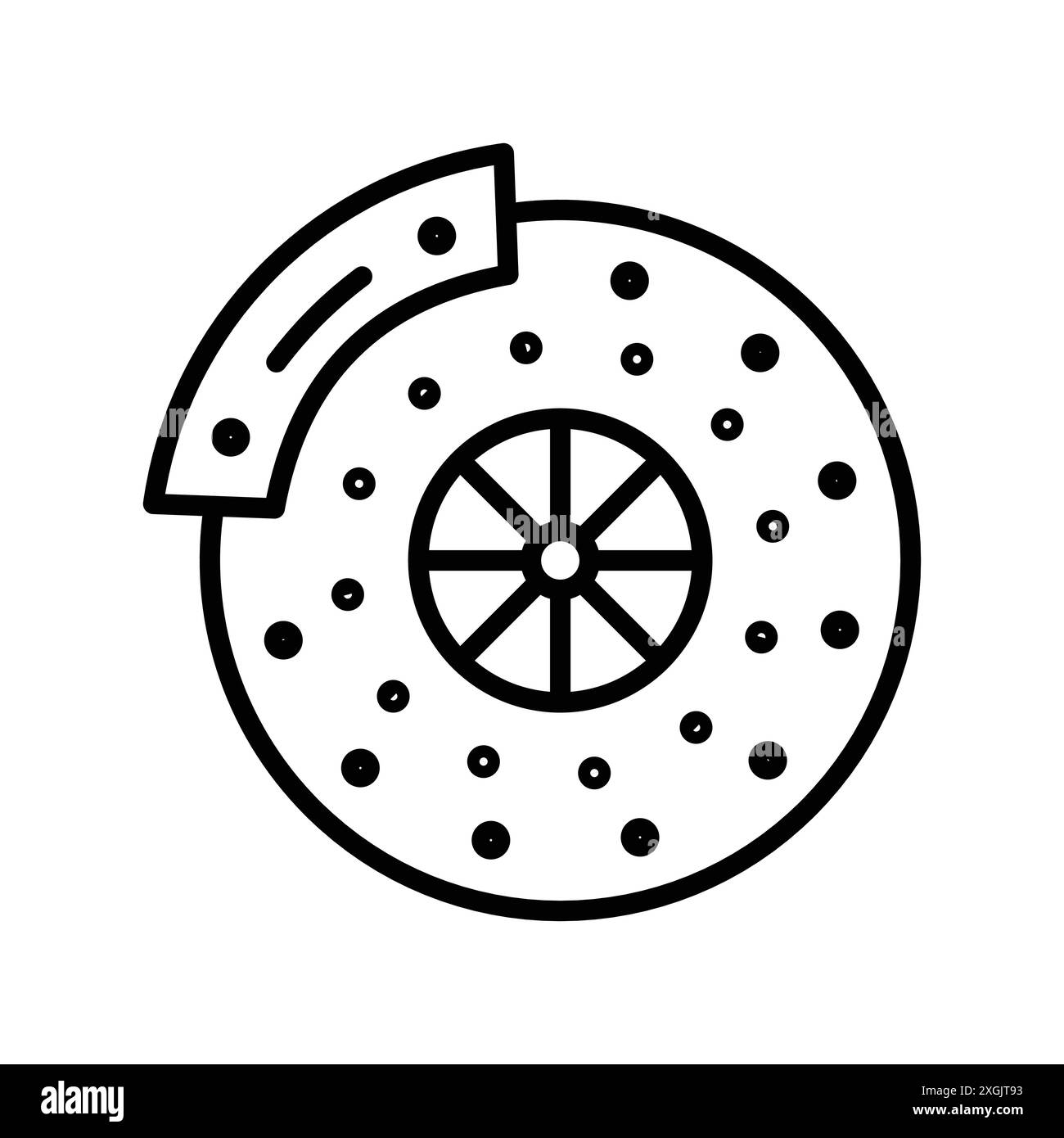 Car brake disk with caliper icon vector logo set collection for web app ui Stock Vector Image ...