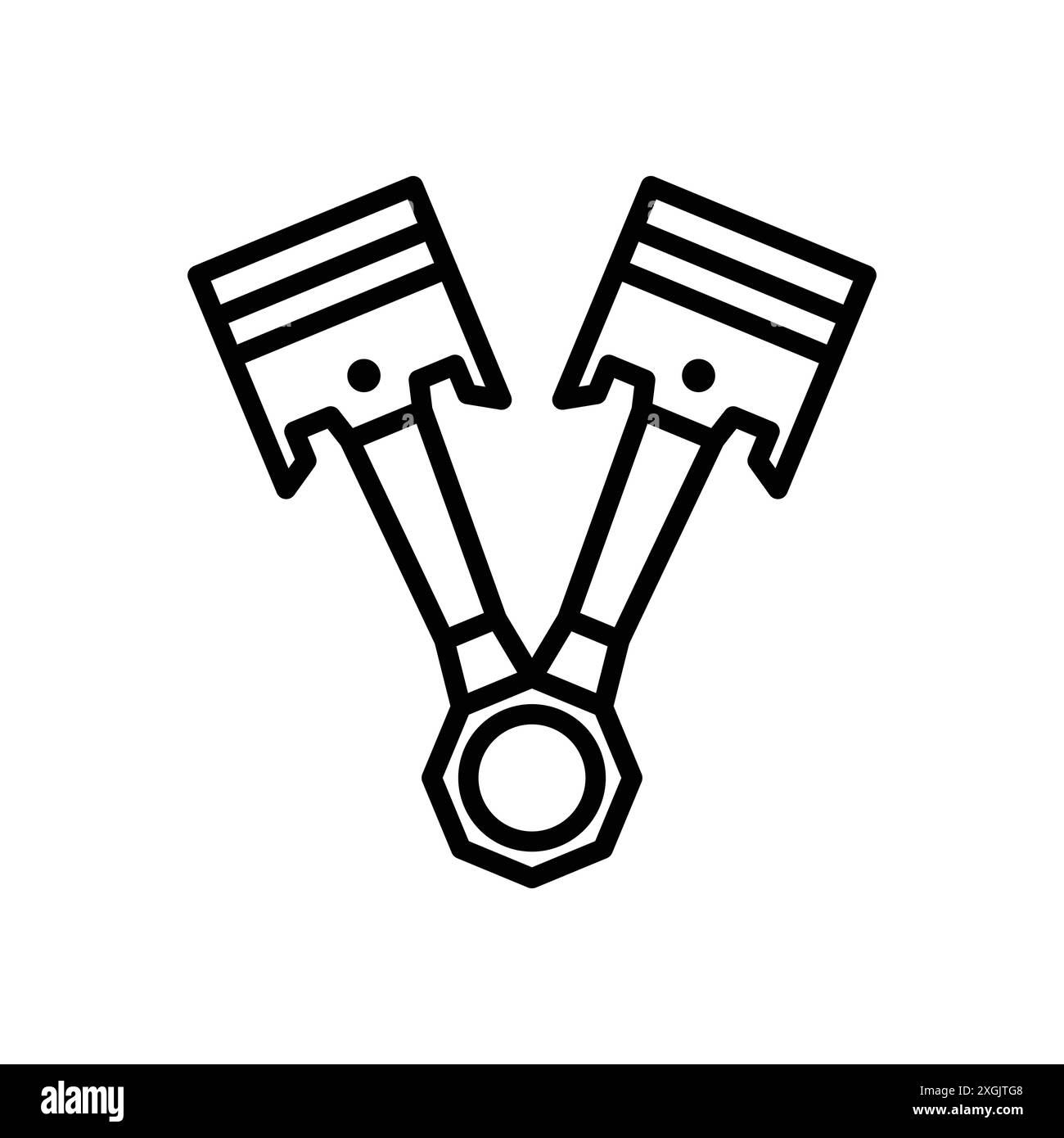 piston icon vector logo set collection for web app ui Stock Vector ...