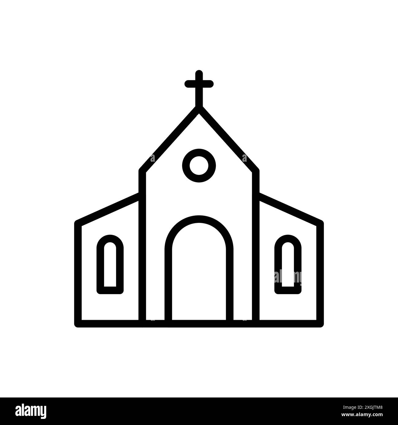 Church icon vector logo set collection for web app ui Stock Vector ...