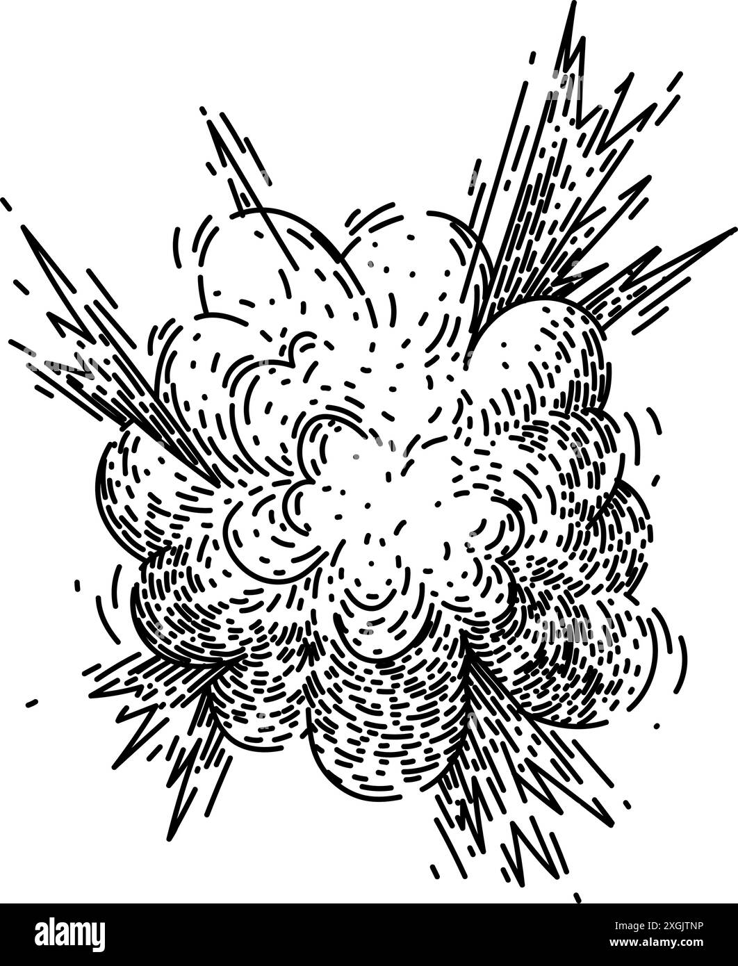Hand grenade explosion Black and White Stock Photos & Images - Alamy