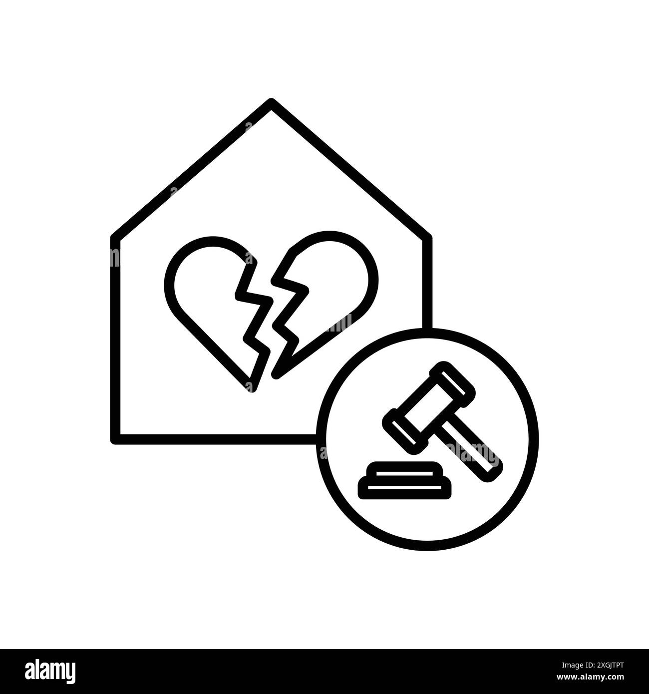 Divorce icon vector logo set collection for web app ui Stock Vector ...