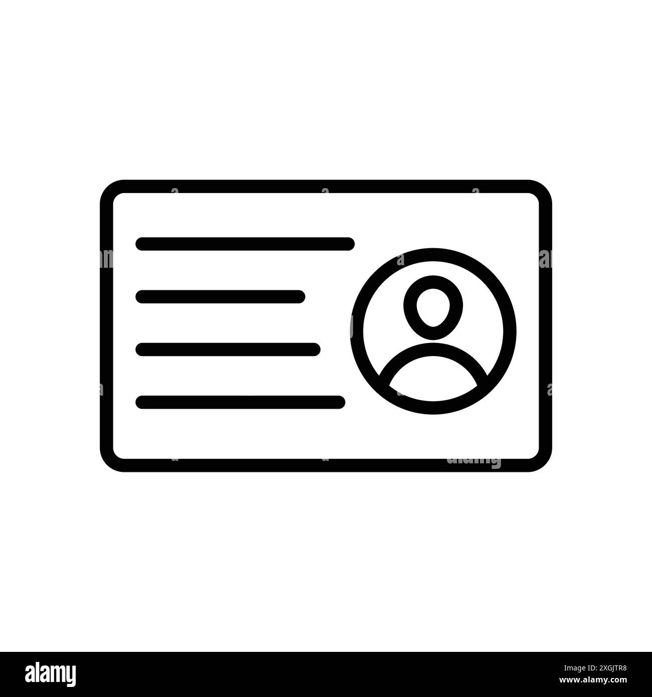 Identification card icon vector logo set collection for web app ui ...