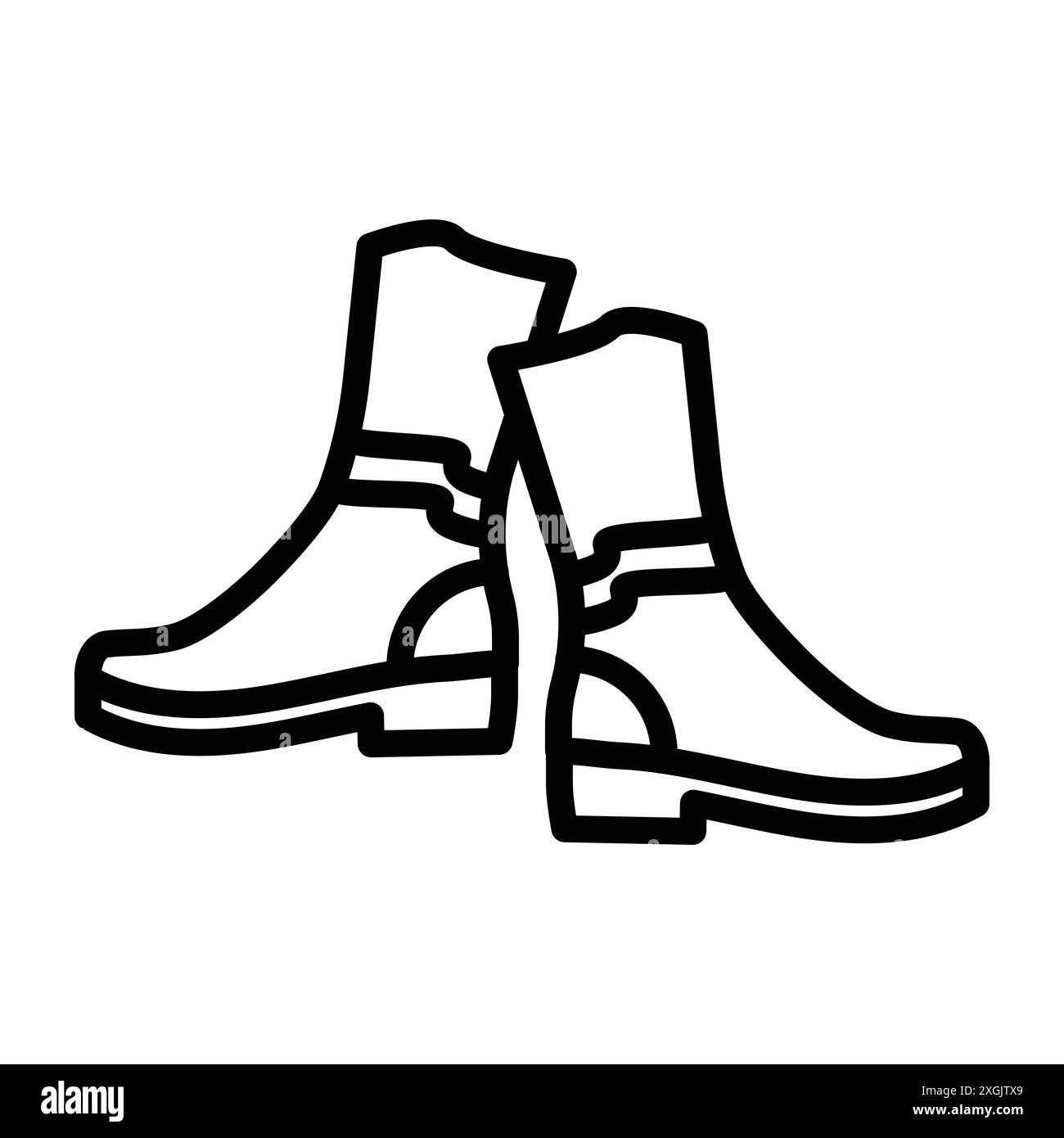 Rubber boots icon vector logo set collection for web app ui Stock ...