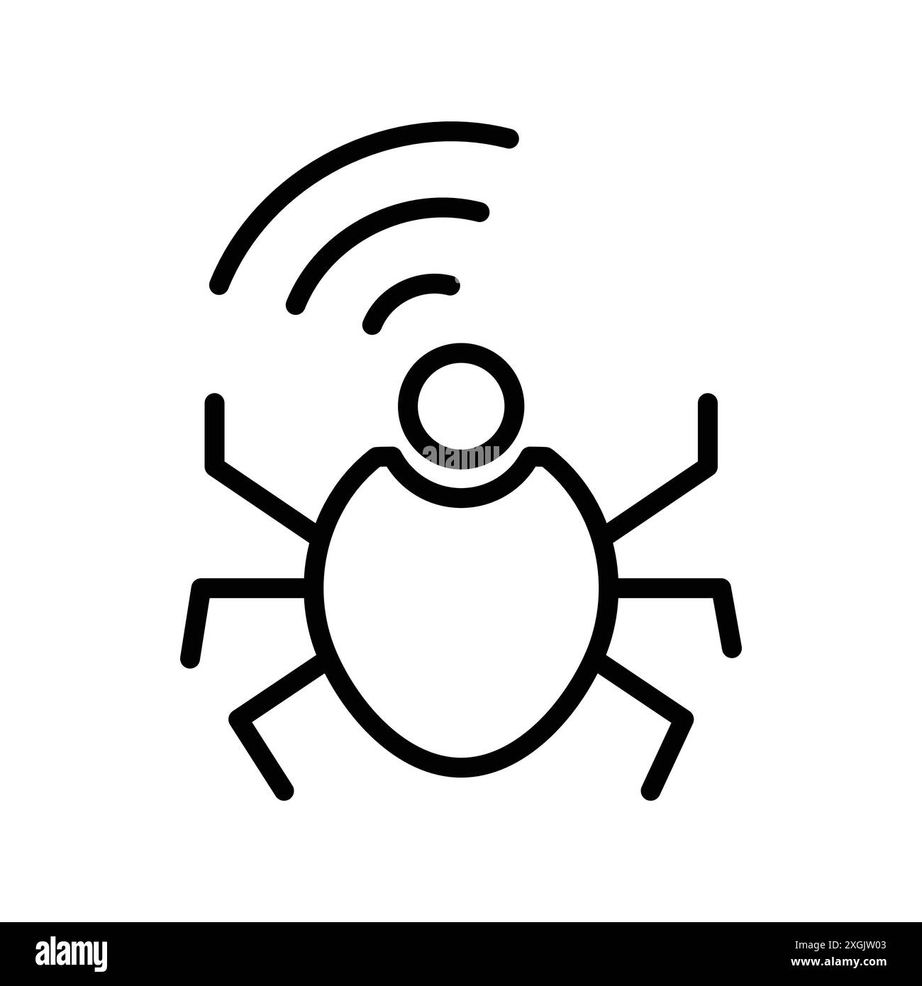 Radio spy bug icon vector logo set collection for web app ui Stock Vector Image & Art - Alamy