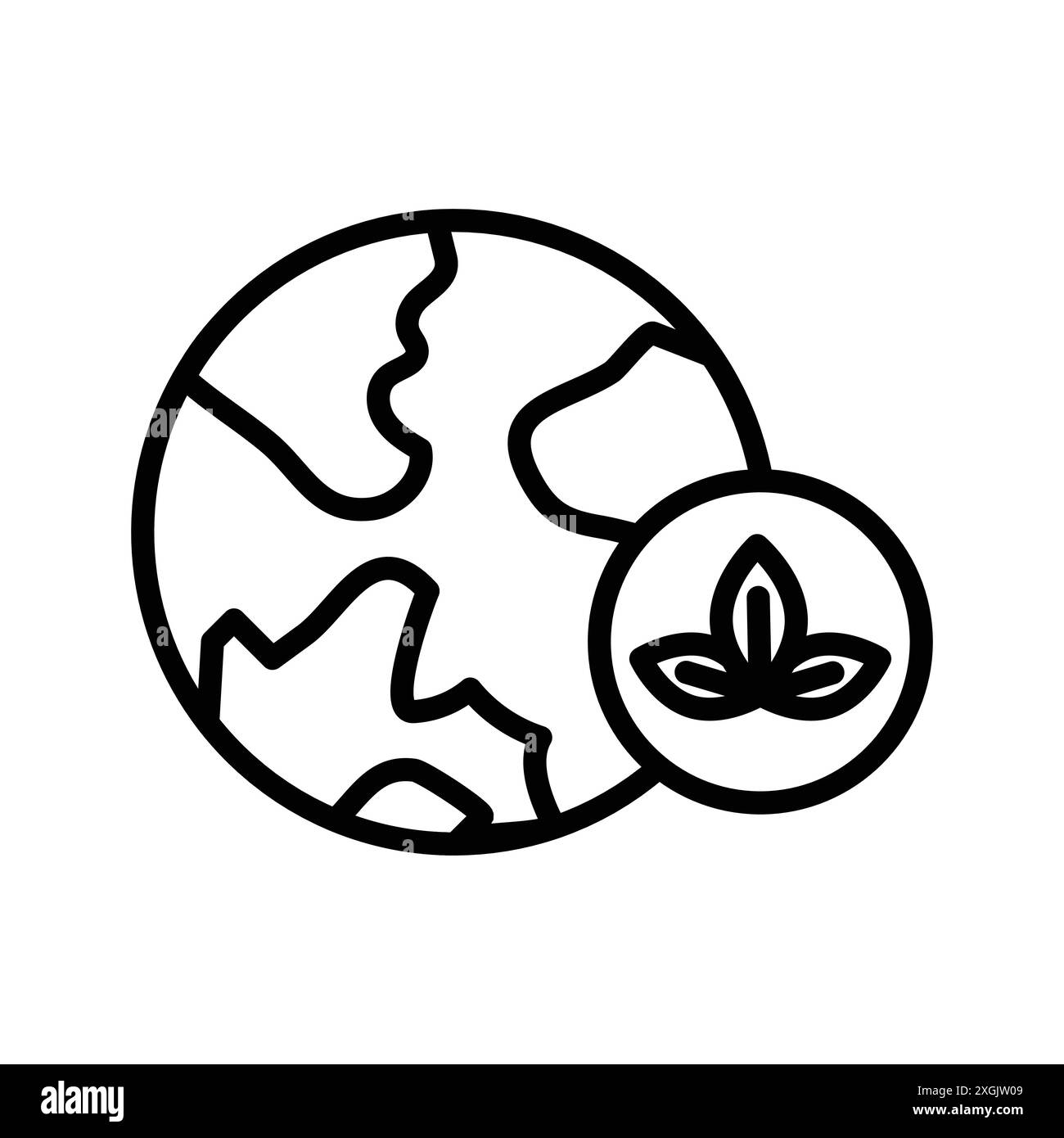 earth environment icon vector logo set collection for web app ui Stock ...