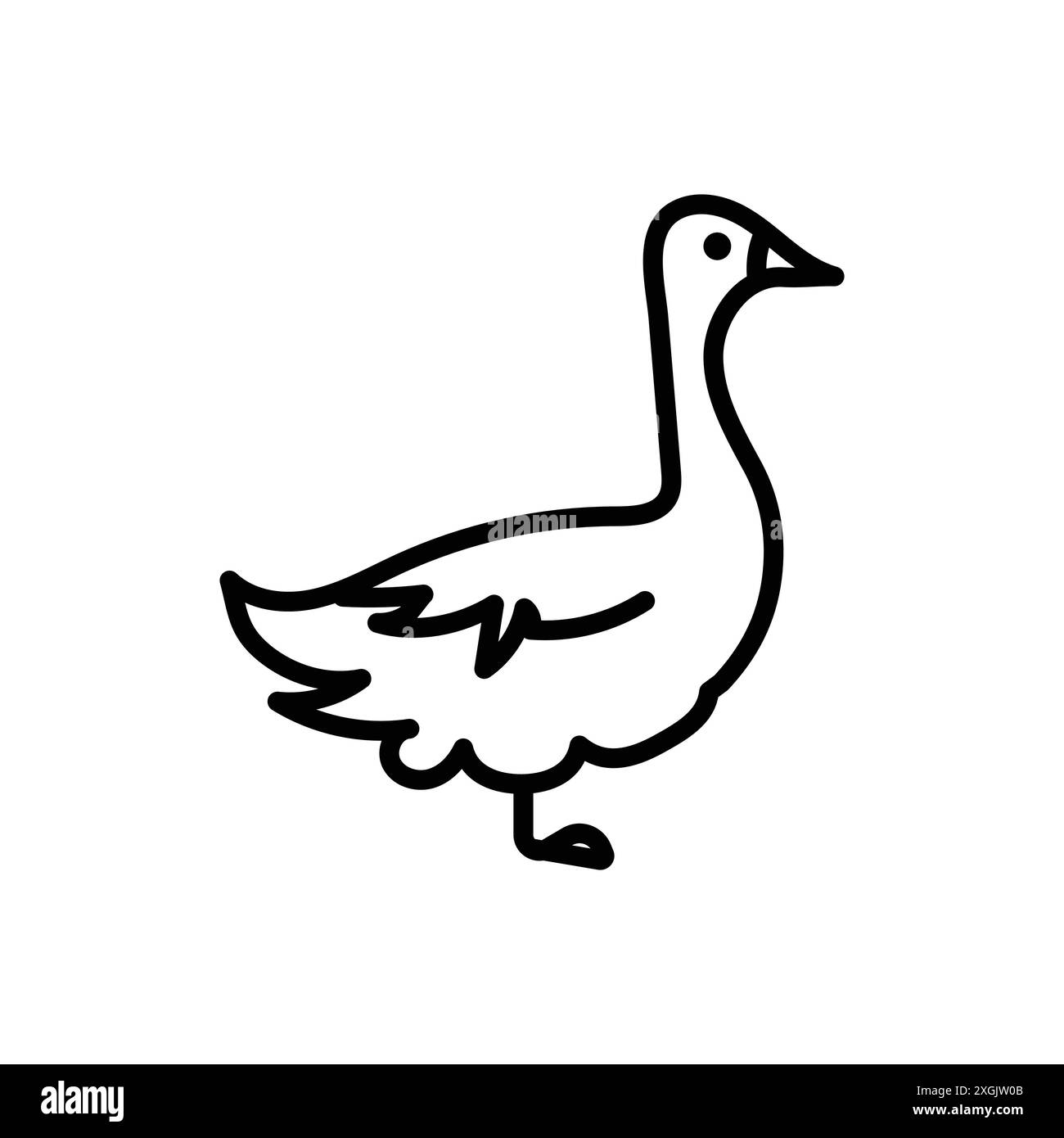 Goose icon vector logo set collection for web app ui Stock Vector Image ...