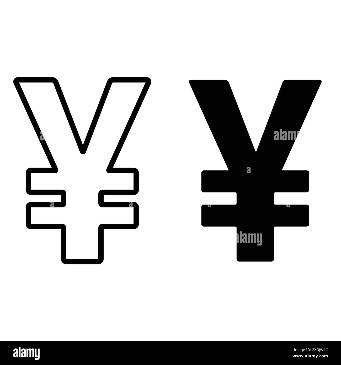 Japanese yen currency icon vector logo set collection for web app ui ...