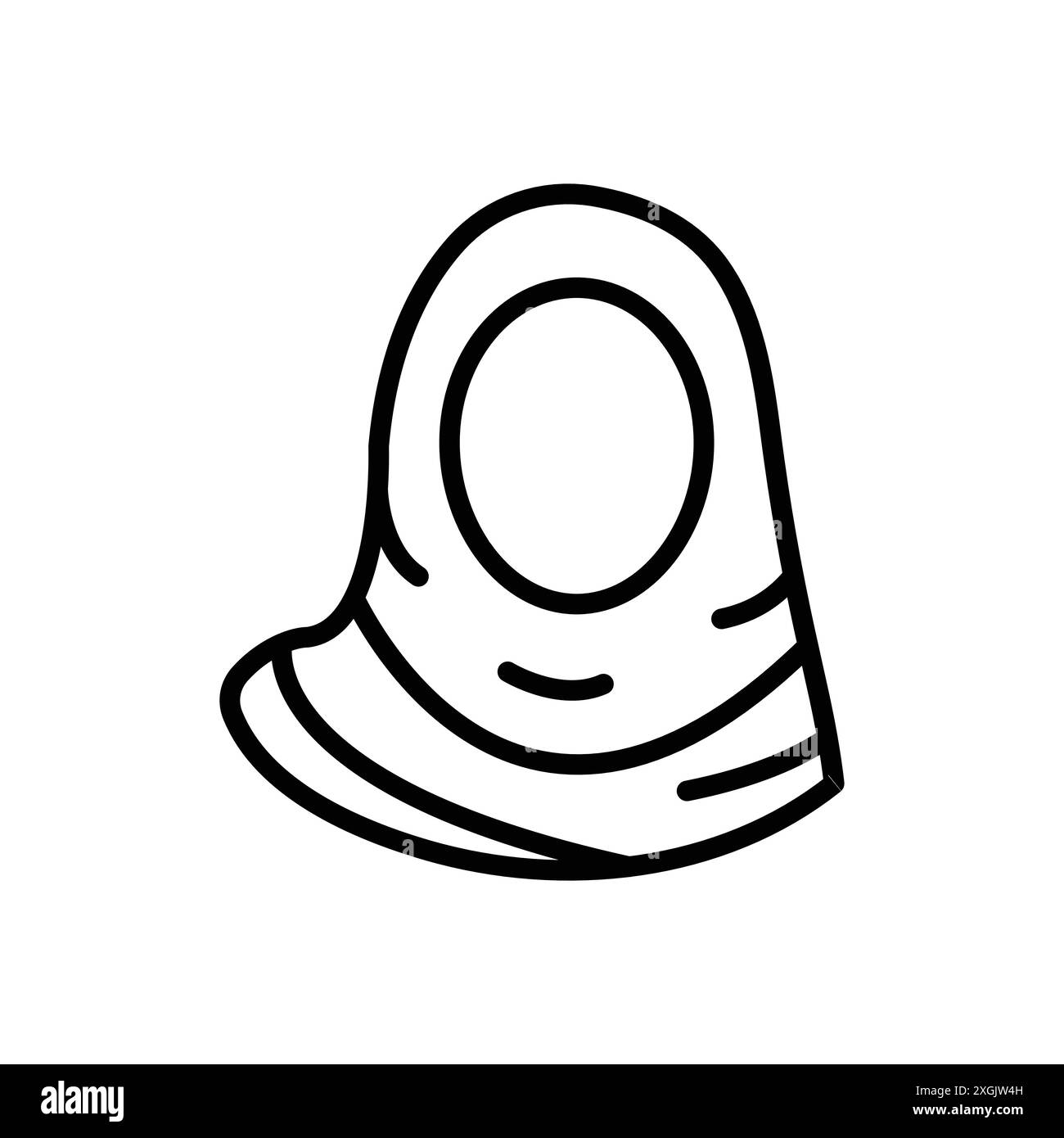 Women Hijab Icon Vector Logo Set Collection For Web App Ui Stock Vector