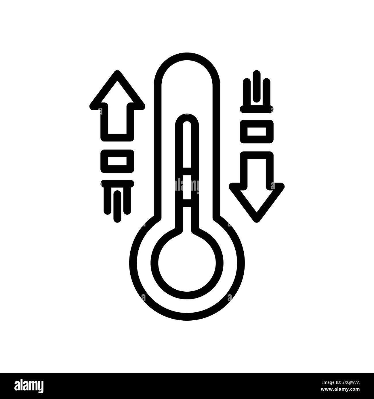 Meteorology thermometer measuring icon vector logo set collection for ...