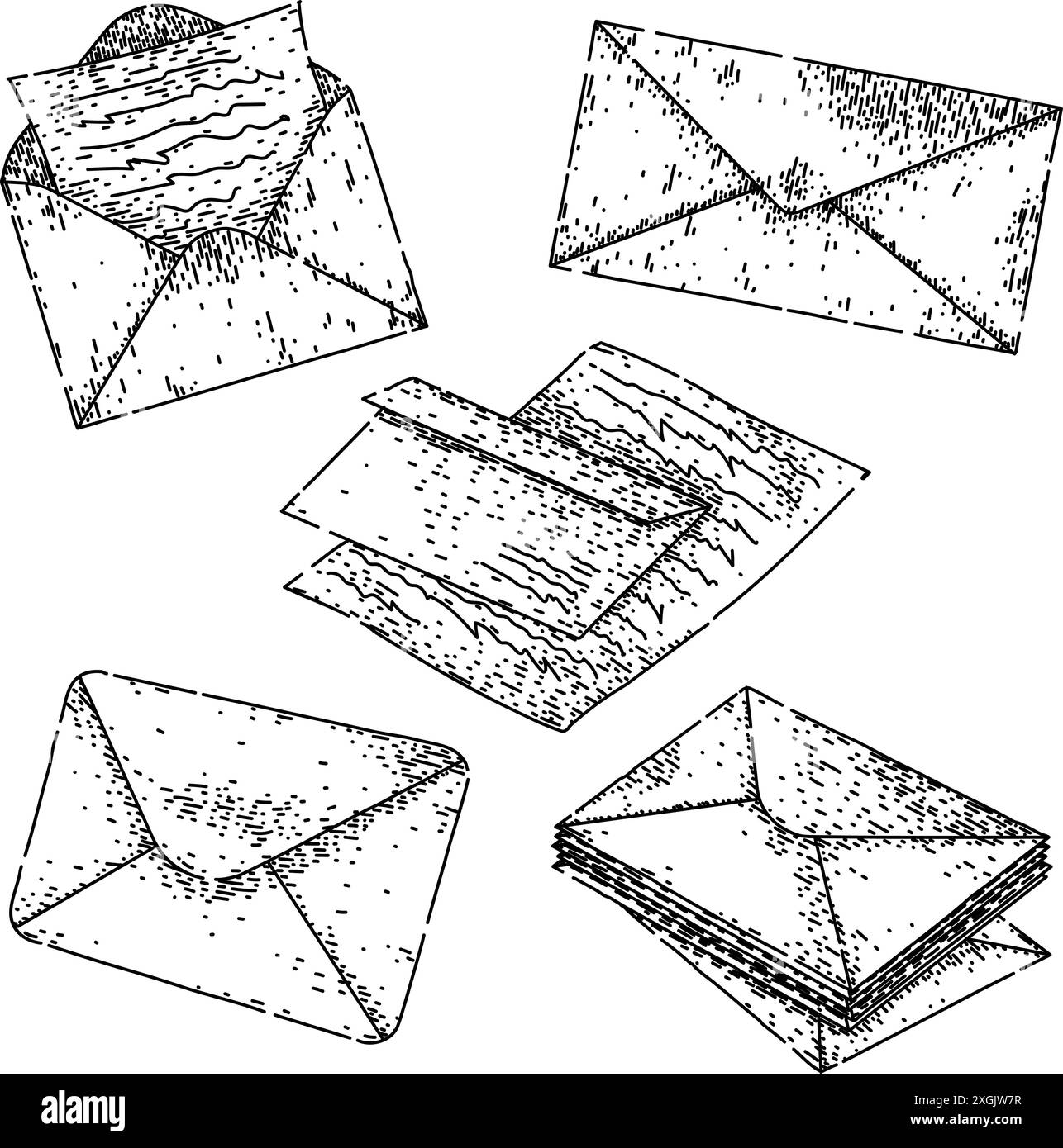 Mail paper Black and White Stock Photos & Images - Alamy