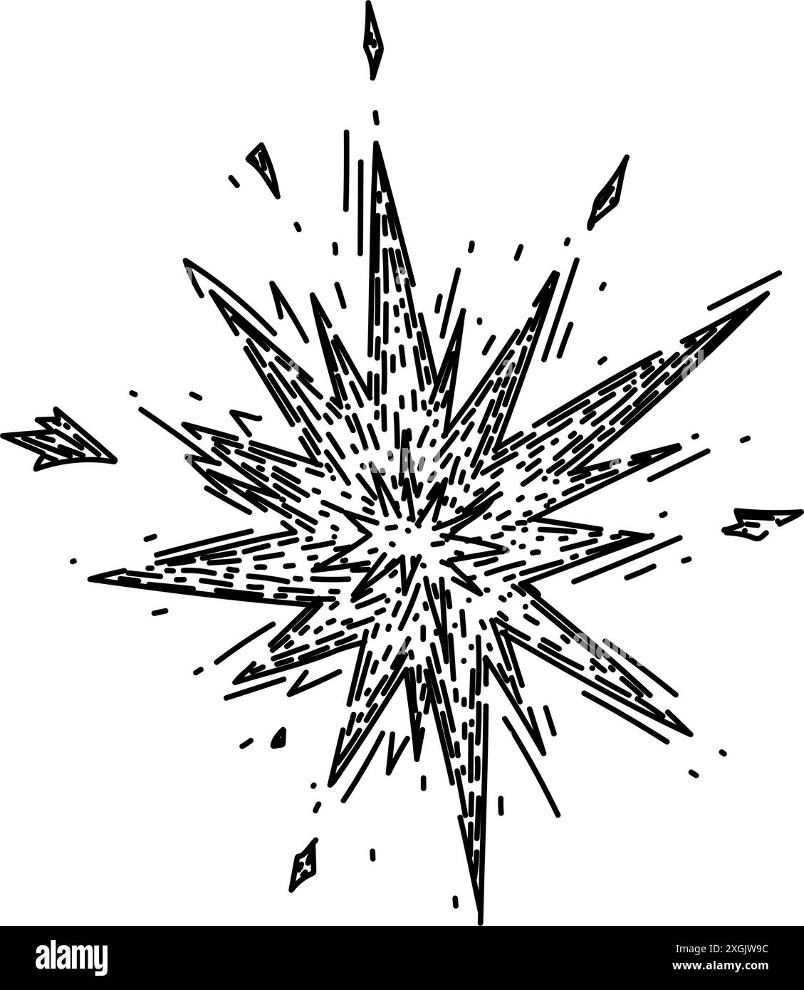 explosive explosion bomb sketch hand drawn vector Stock Vector Image ...