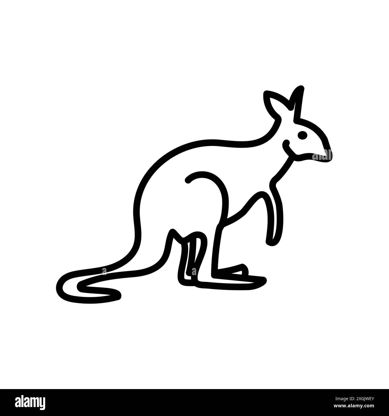 kangaroo icon vector logo set collection for web app ui Stock Vector ...