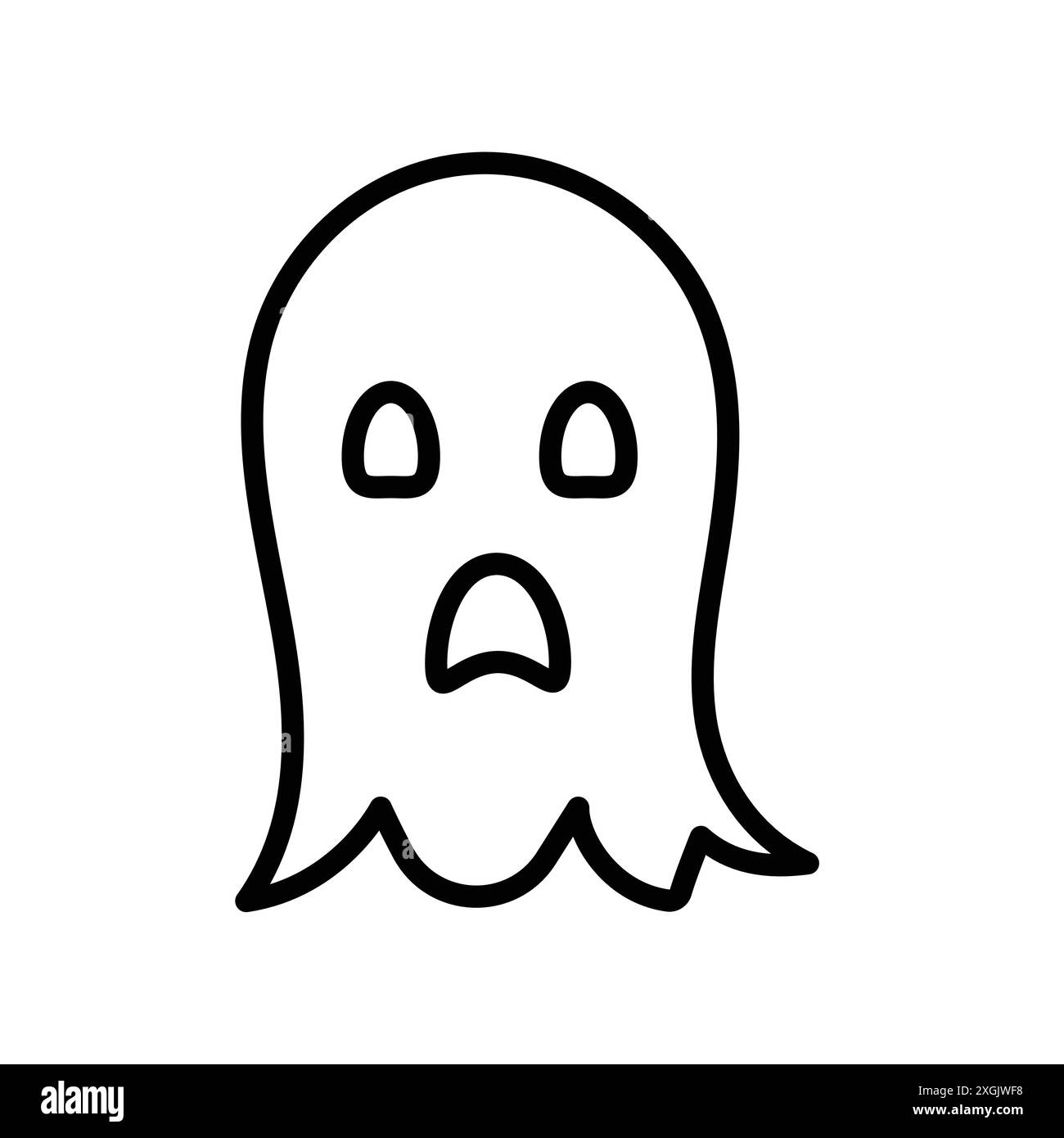 Scary ghost icon vector logo set collection for web app ui Stock Vector Image & Art - Alamy