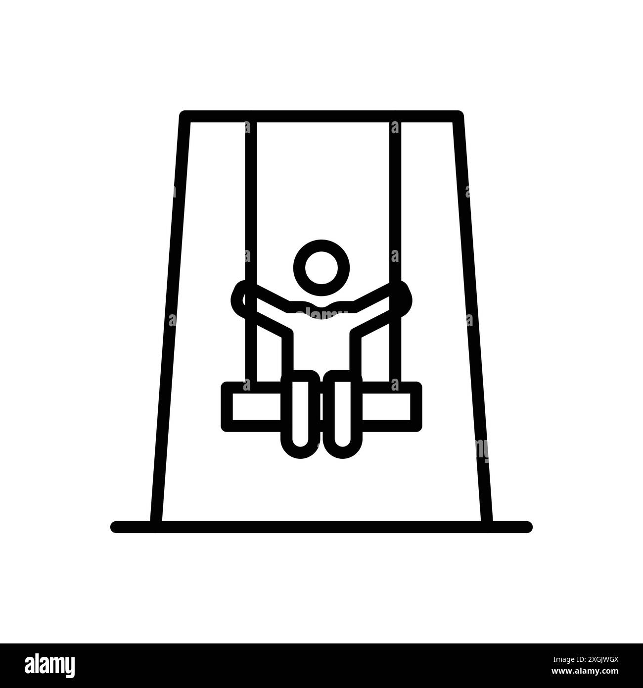 Boy swing set Black and White Stock Photos & Images - Alamy