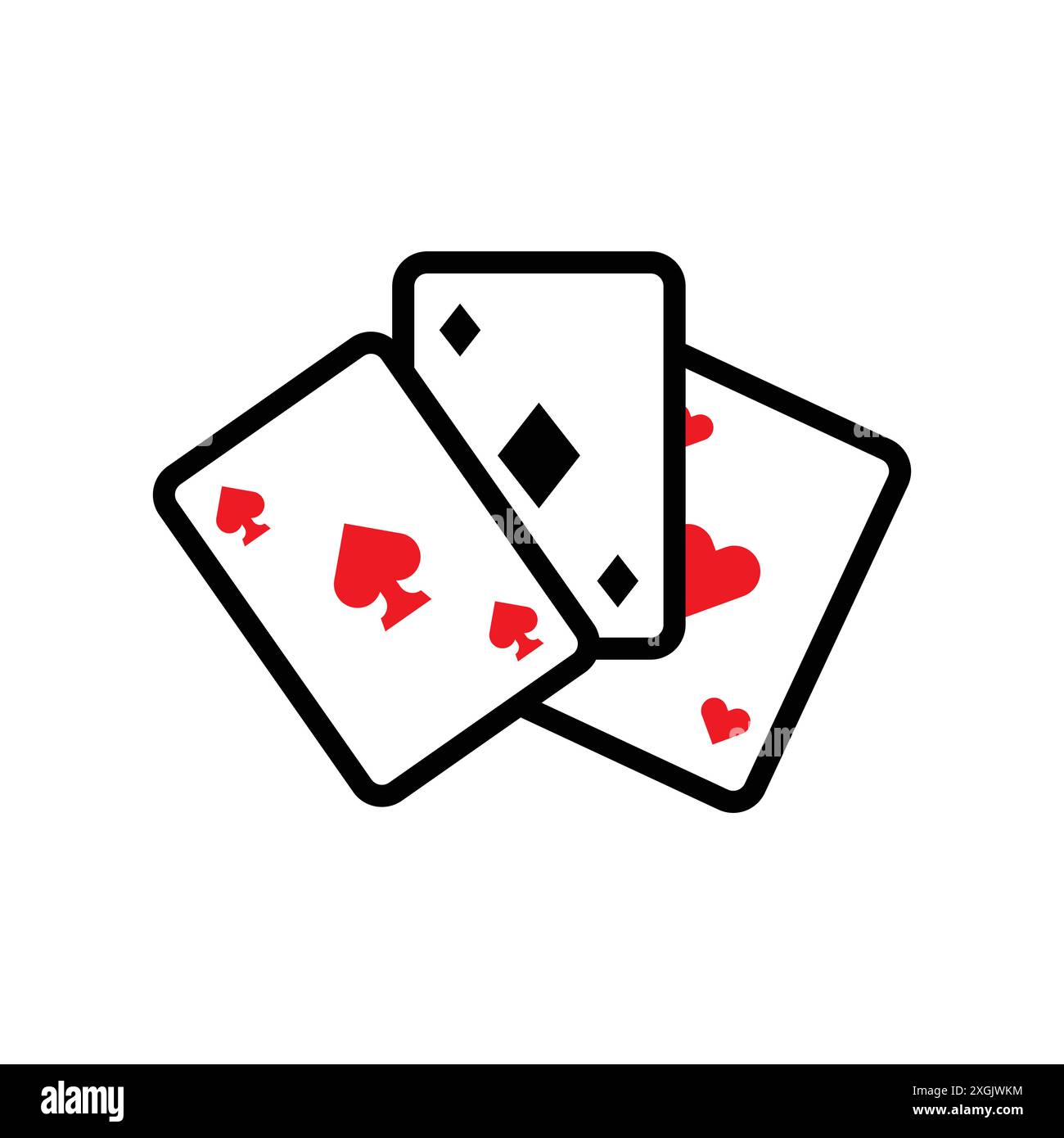 playing card icon vector logo set collection for web app ui Stock Vector Image & Art - Alamy