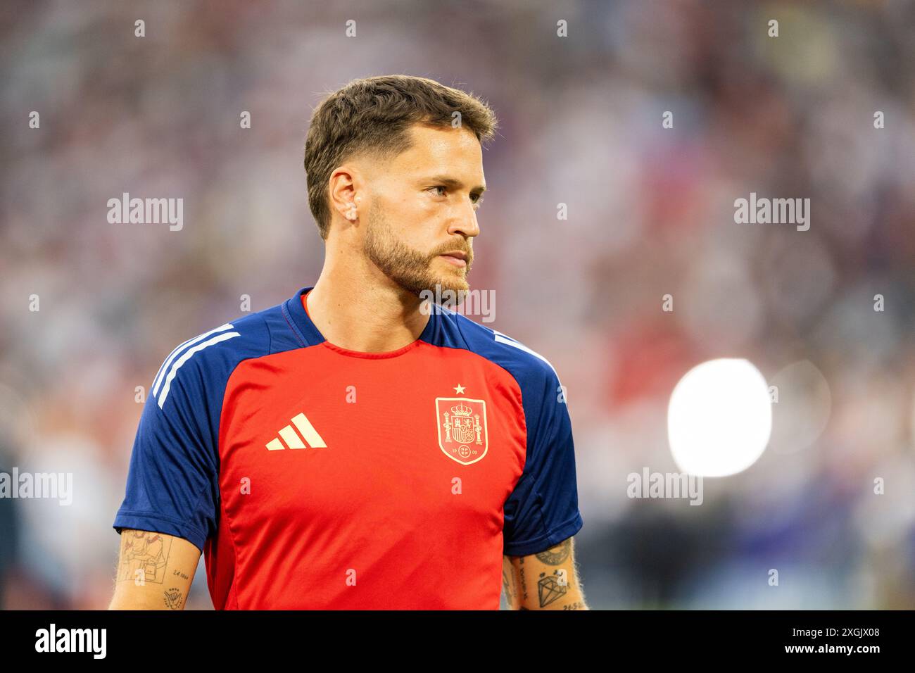 Munich, Germany. 09th July, 2024. Goalkeeper Alejandro Remiro of Spain ...