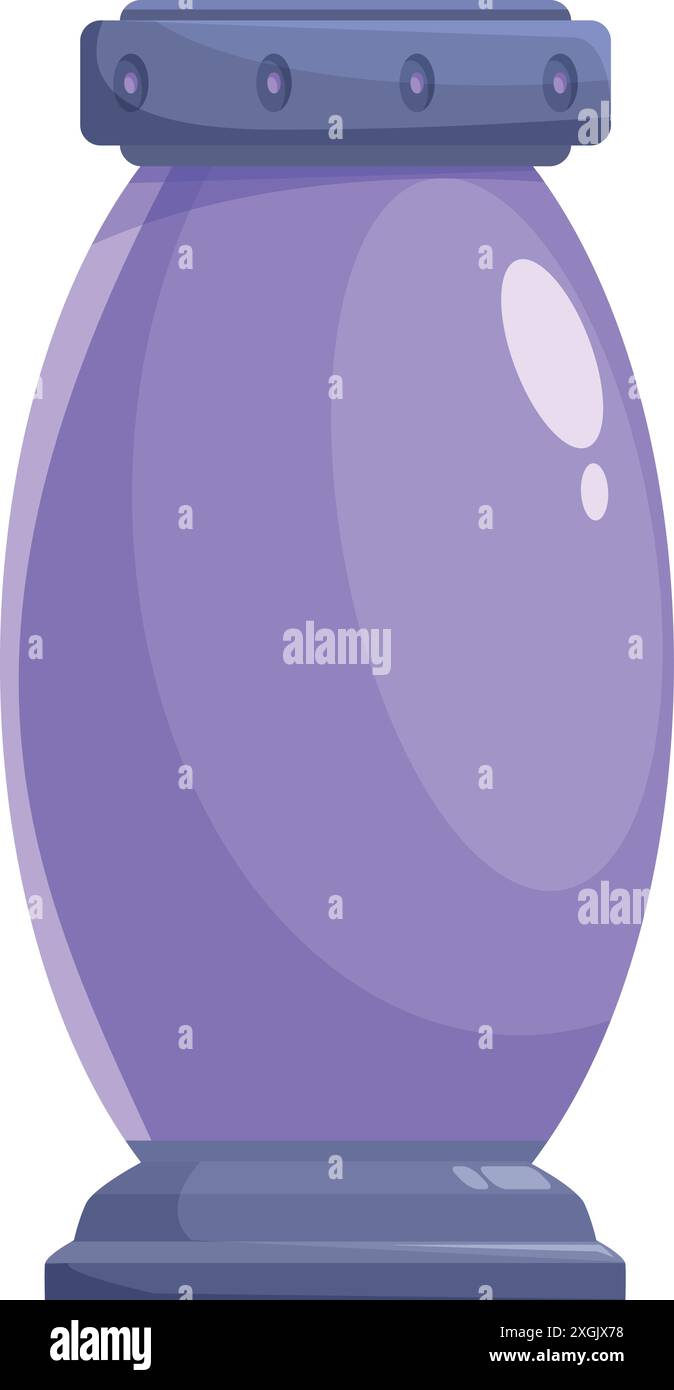 Purple magic potion is boiling inside a glass jar with a metal lid ...