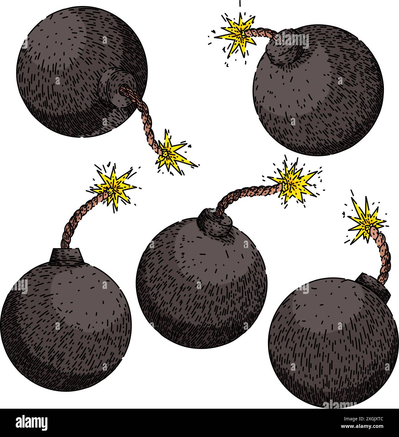 Hand drawn animation set hi-res stock photography and images - Alamy