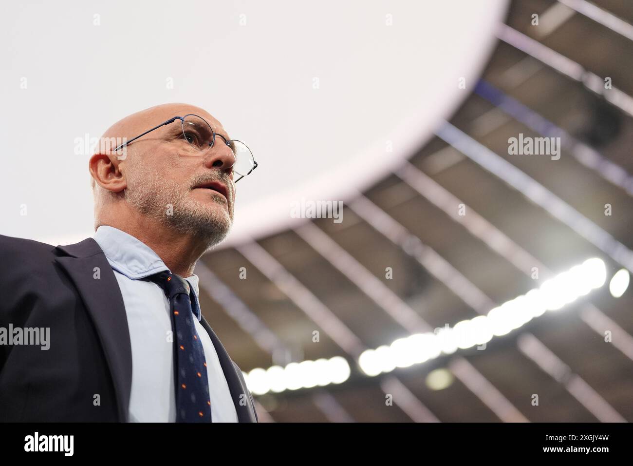 Spain manager Luis de la Fuente ahead of the UEFA Euro 2024, semi-final ...