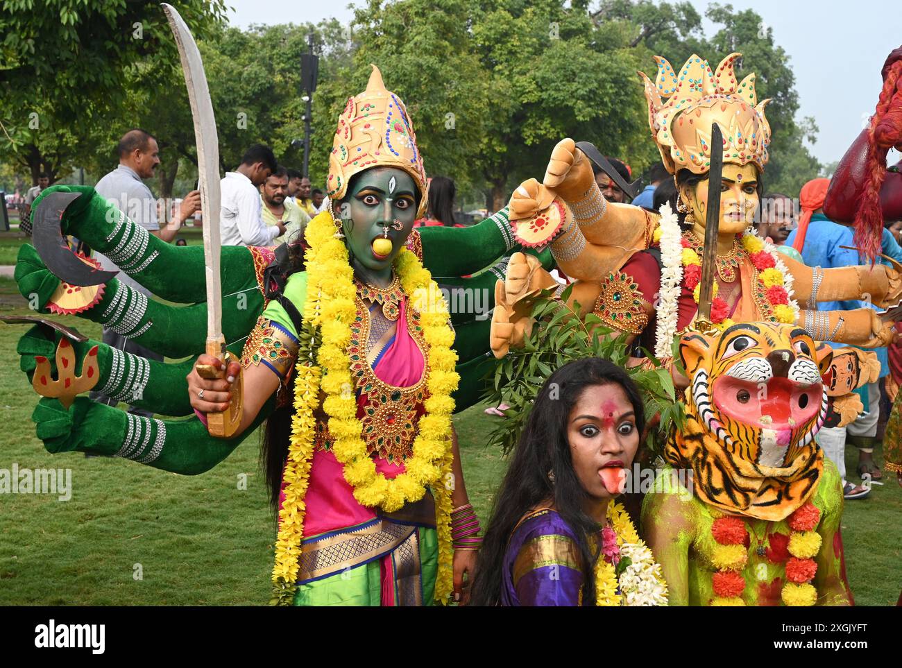 New Delhi, India. 09th July, 2024. NEW DELHI, INDIA - JULY 9: Devotees ...