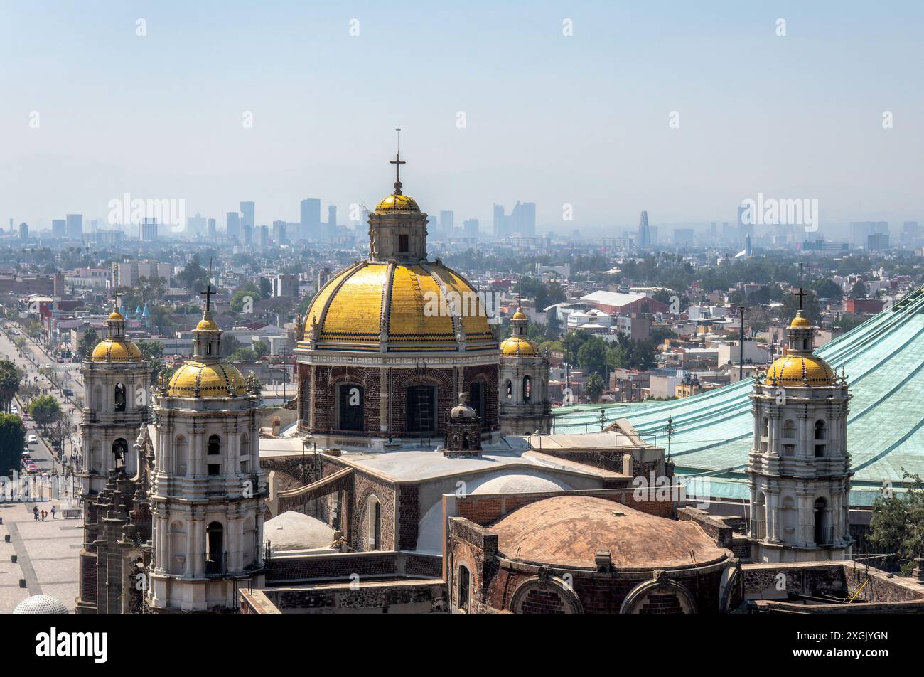 A church of Santa Maria de Guadalupe Capuchinas and Mexico City in the ...