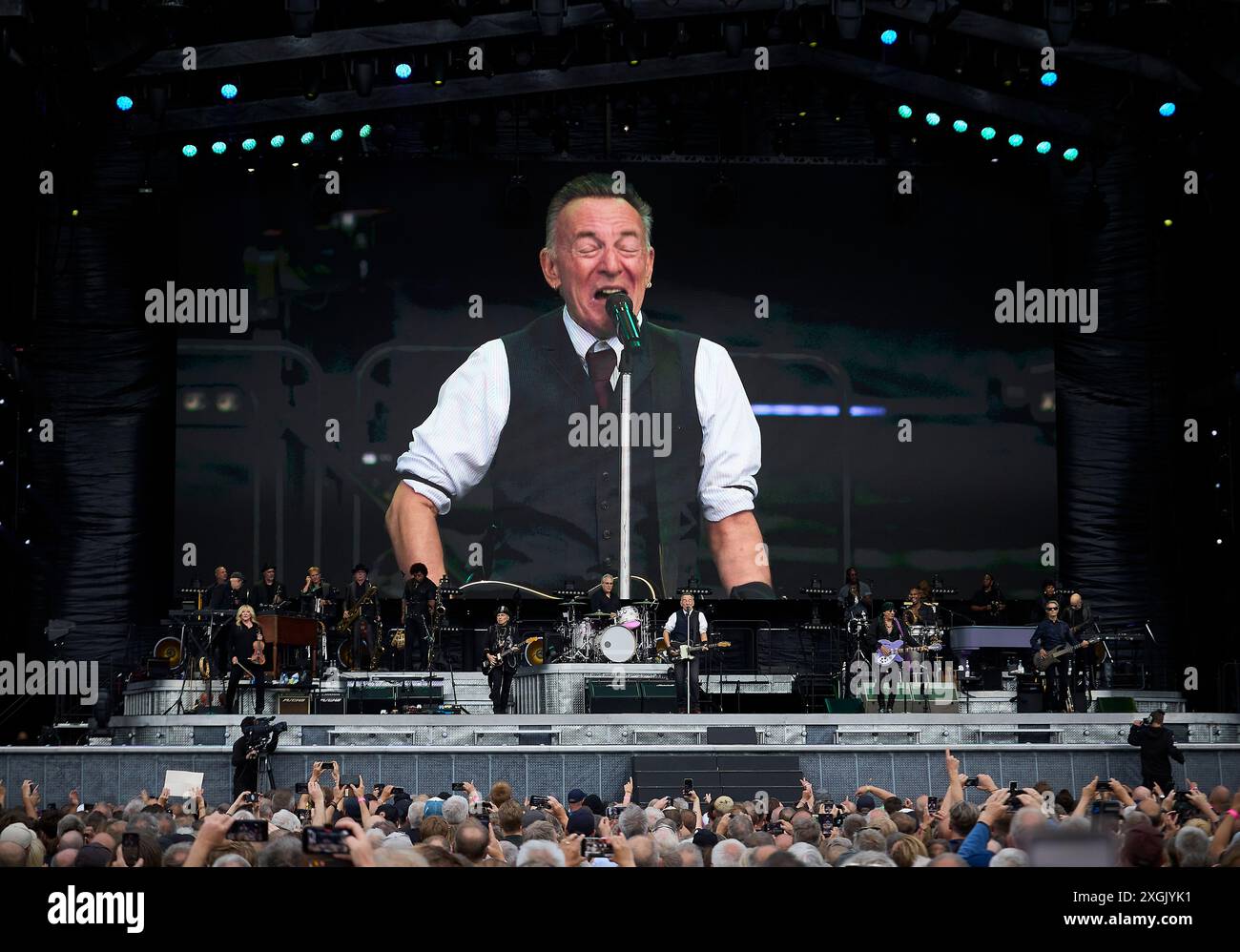 Denmark. 09th July, 2024. Bruce Springsteen and The E Street Band ...