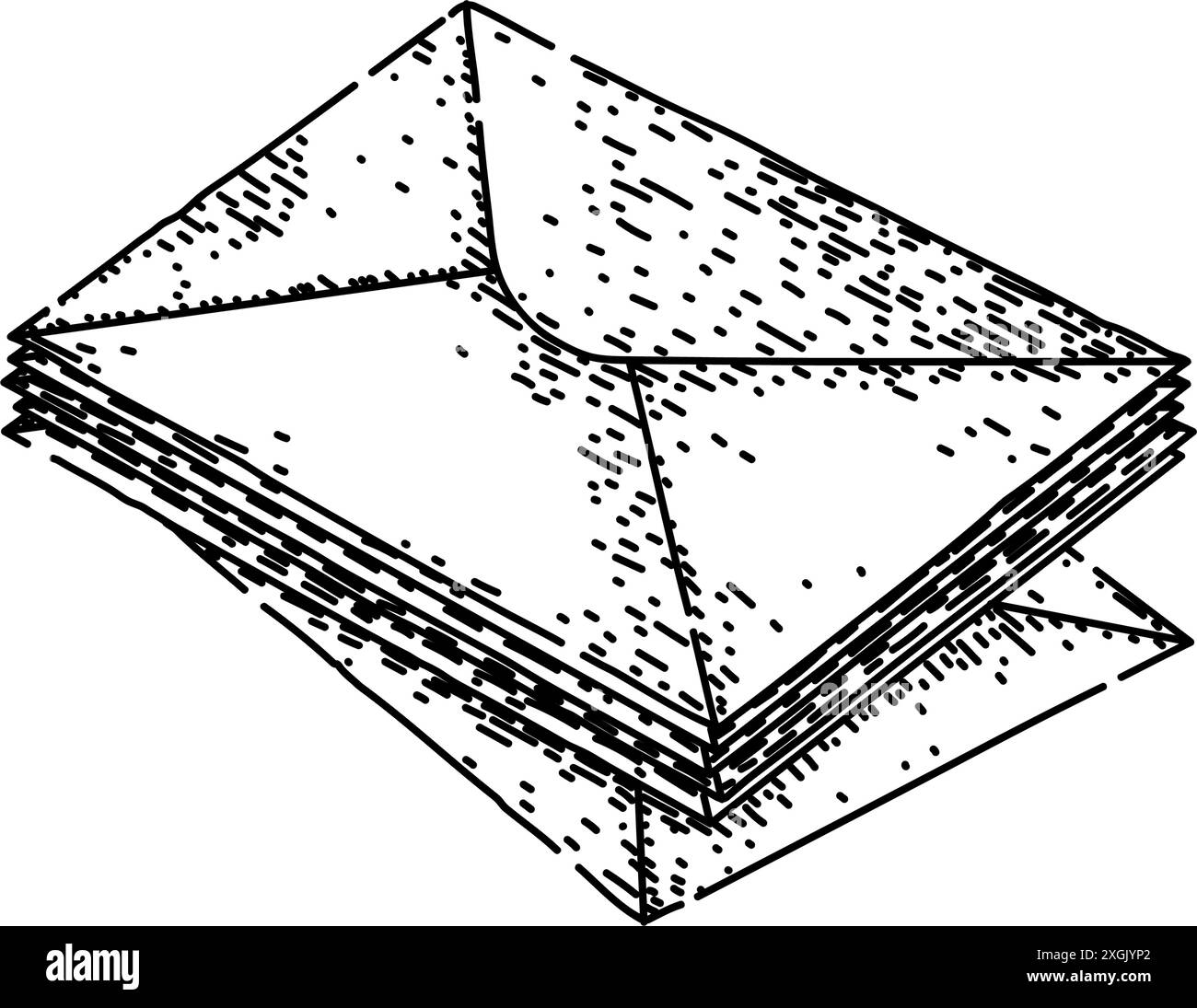 post mail paper sketch hand drawn vector Stock Vector Image & Art - Alamy