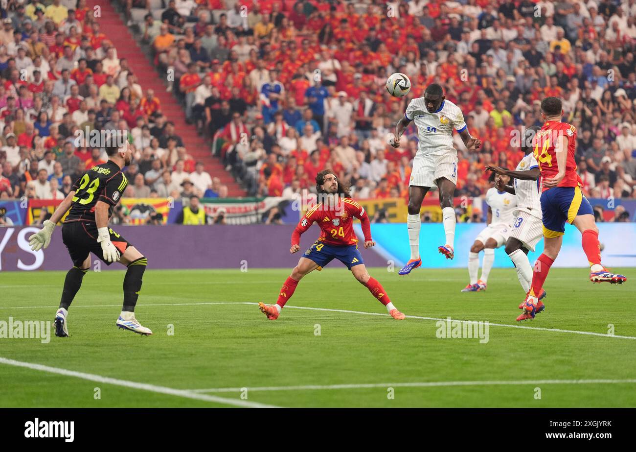 France's Randal Kolo Muani scores the opening goal of the game during ...