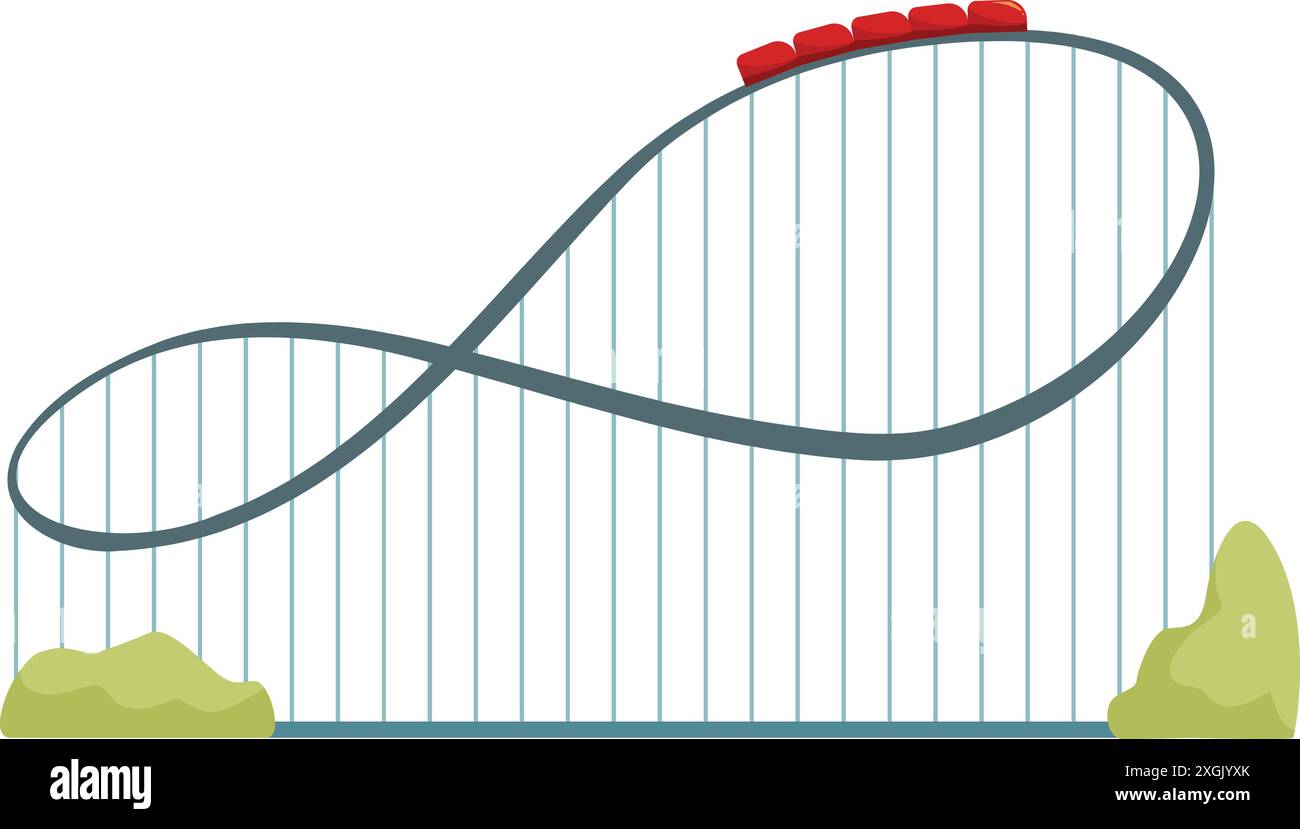 Roller coaster car Cut Out Stock Images & Pictures - Alamy