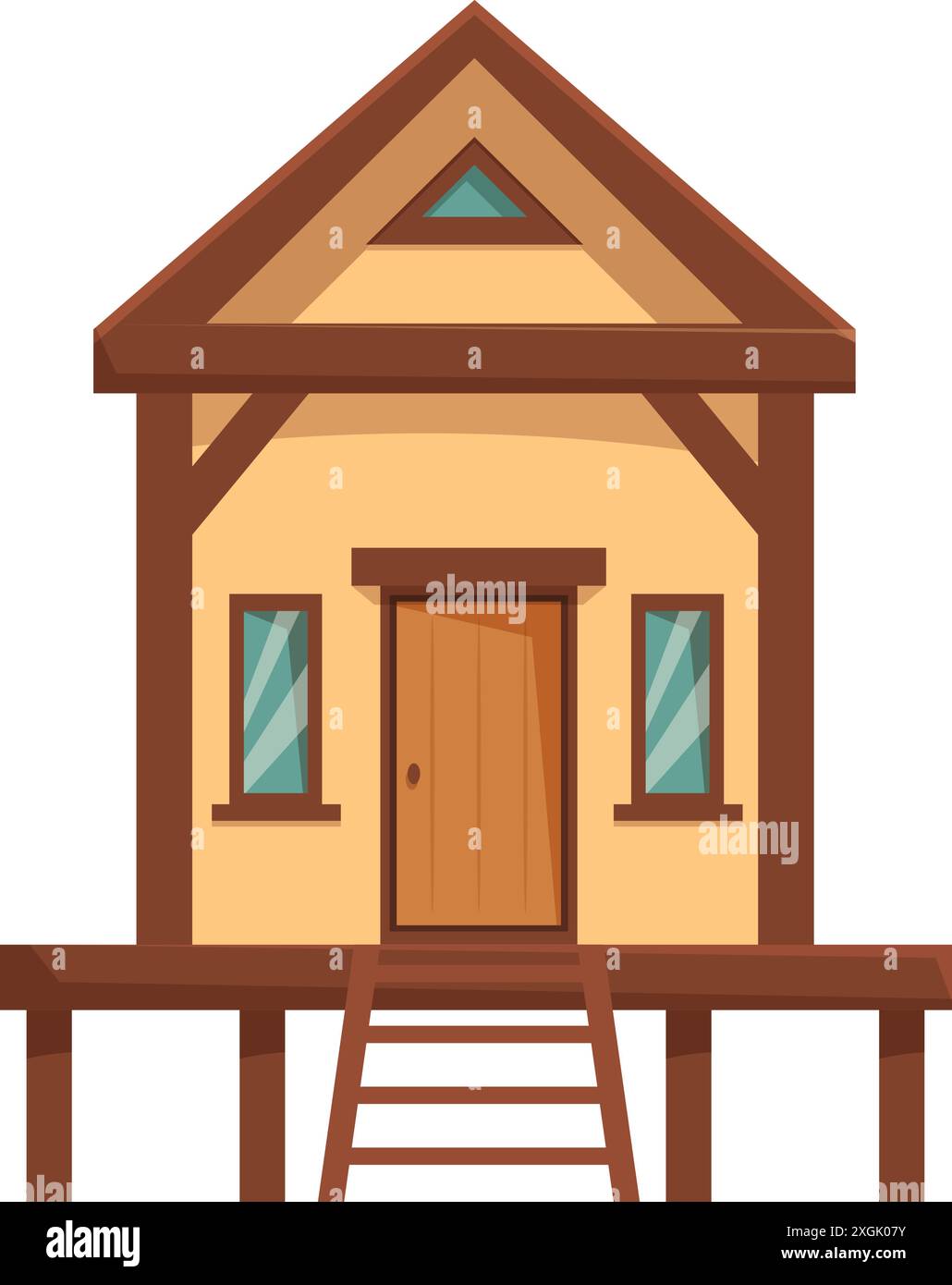 Small cabin on rural Cut Out Stock Images & Pictures - Alamy