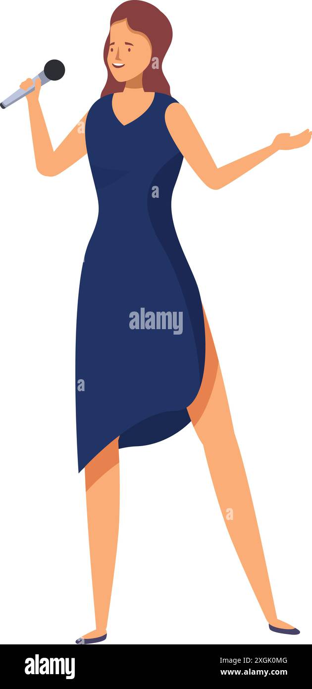 Female country music singer Stock Vector Images - Alamy