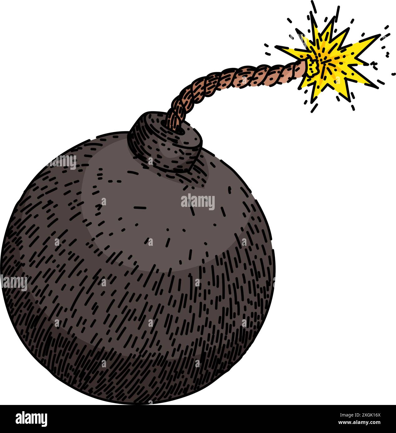 smoke bomb sketch hand drawn vector Stock Vector Image & Art - Alamy