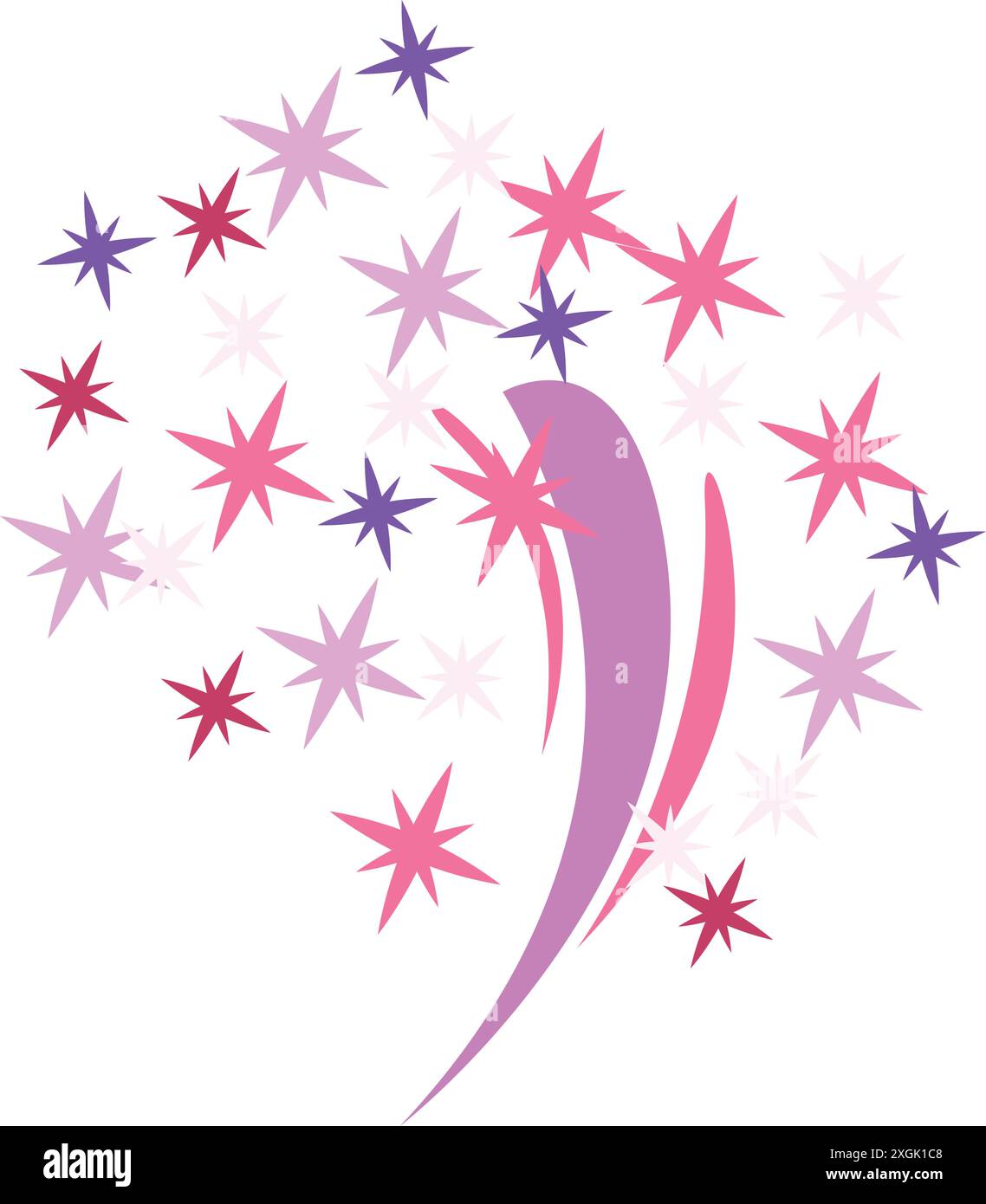 Colorful illustration of fireworks exploding in the sky with a festive ...