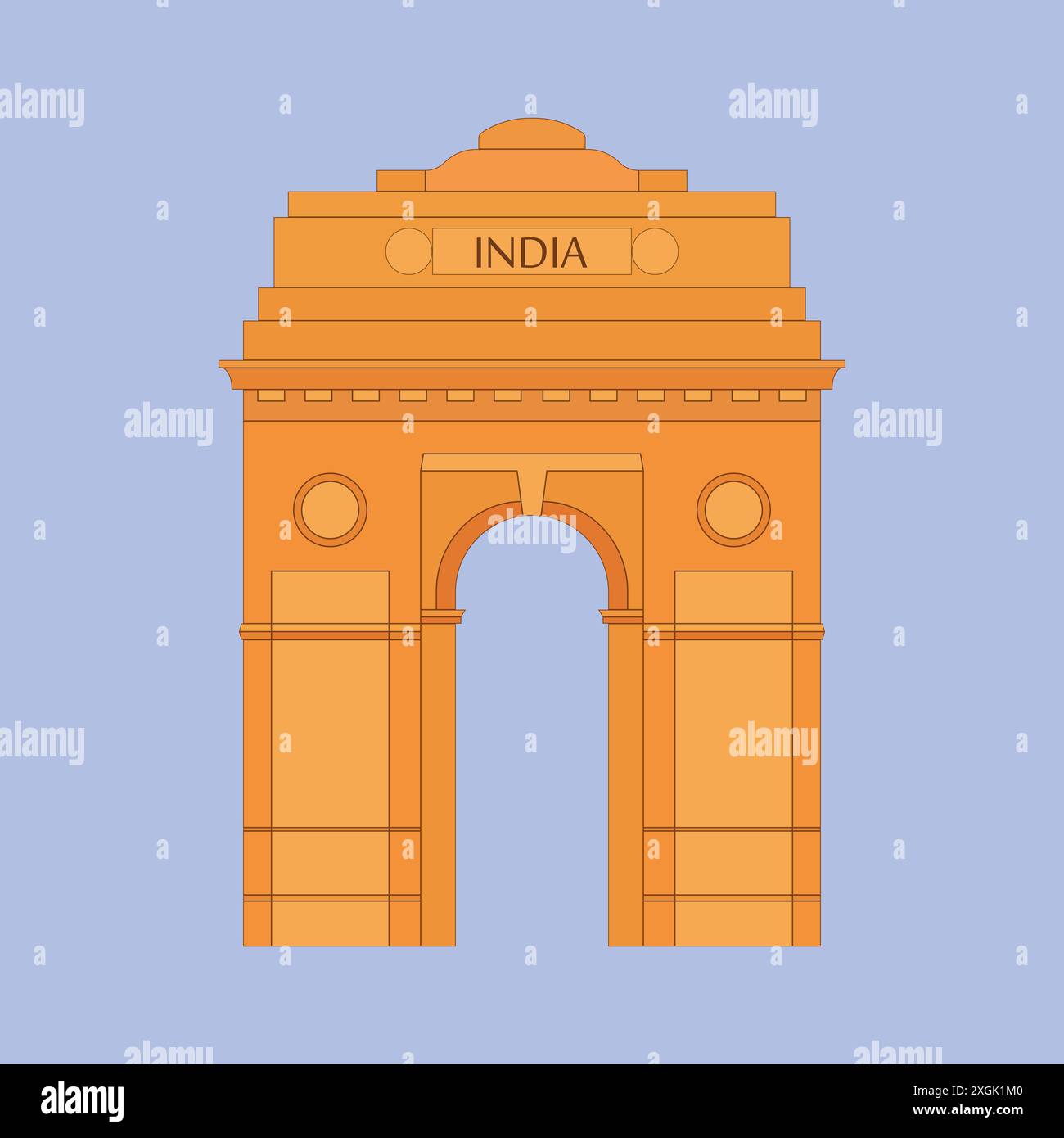 India gate vector icon. India monument gate. Dehli India gate ...
