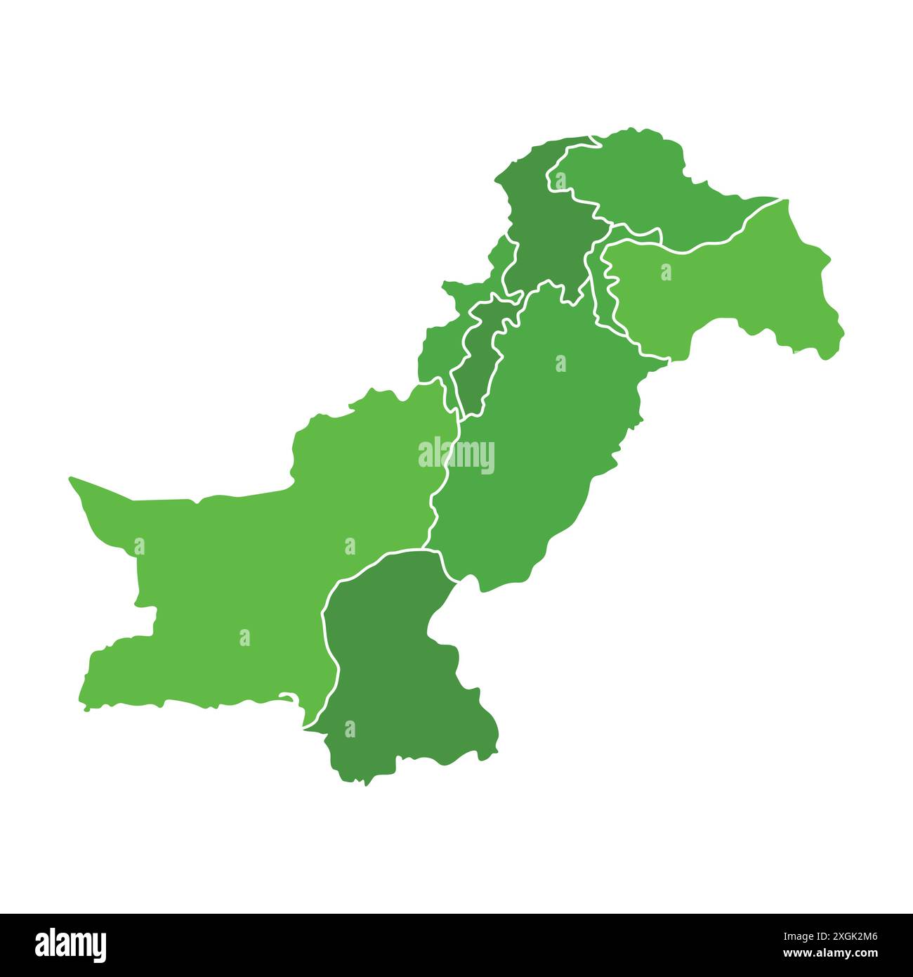 Geography Pakistani Map vector icon. Map of Pakistan. Detailed Map of ...