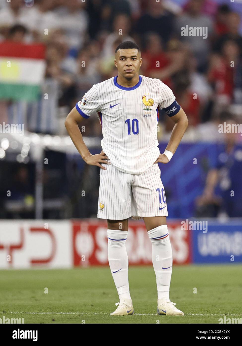 MUNICH - Kylian Mbappe of France is disappointed during the UEFA EURO ...