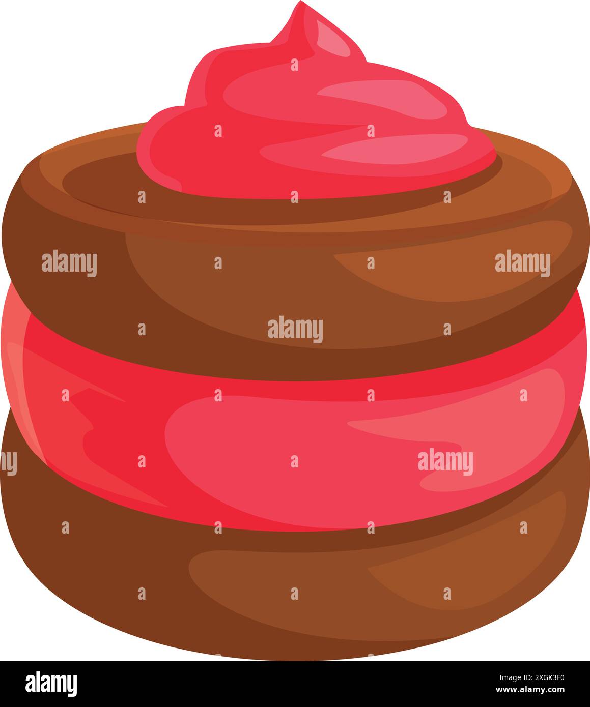 Sweet pastry rich cream Stock Vector Images - Alamy