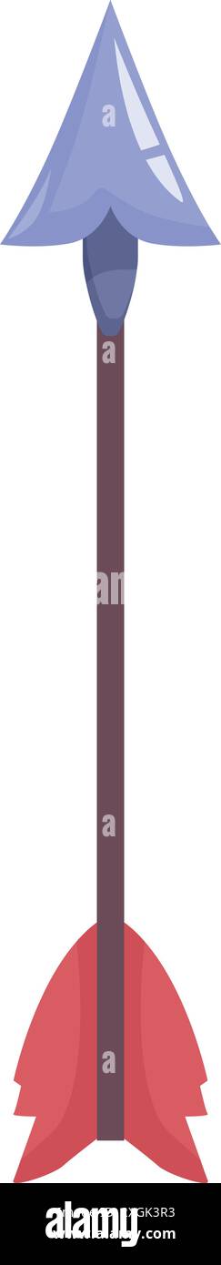 Sharp metal hunting arrow pointing up on a white background Stock ...