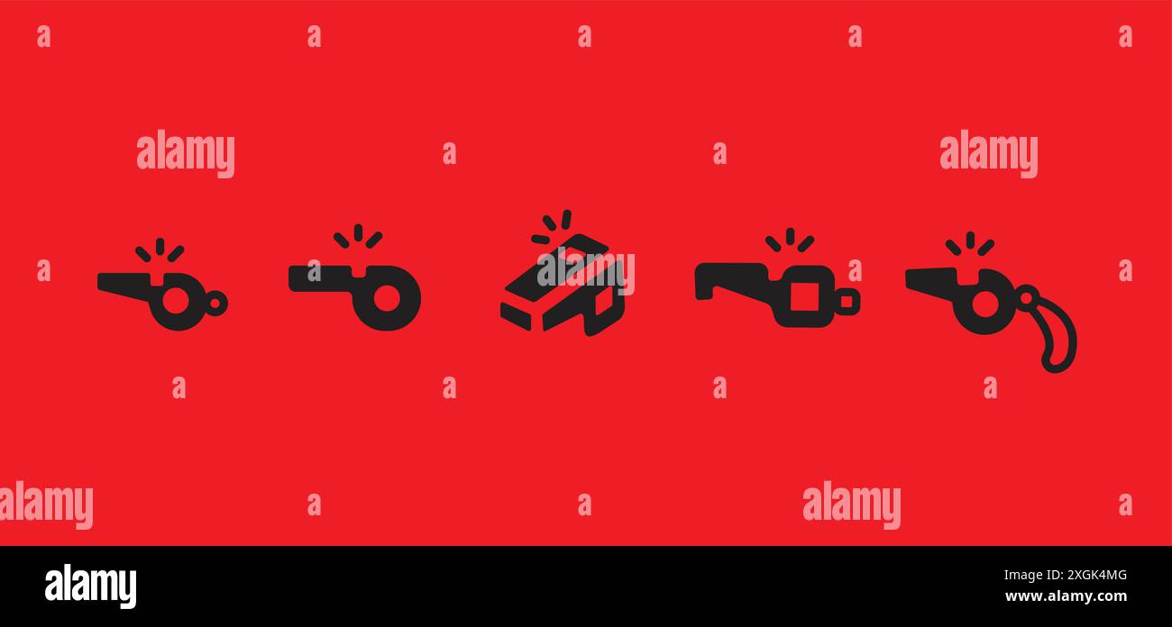 Various types of whistles illustration Stock Vector Image & Art - Alamy