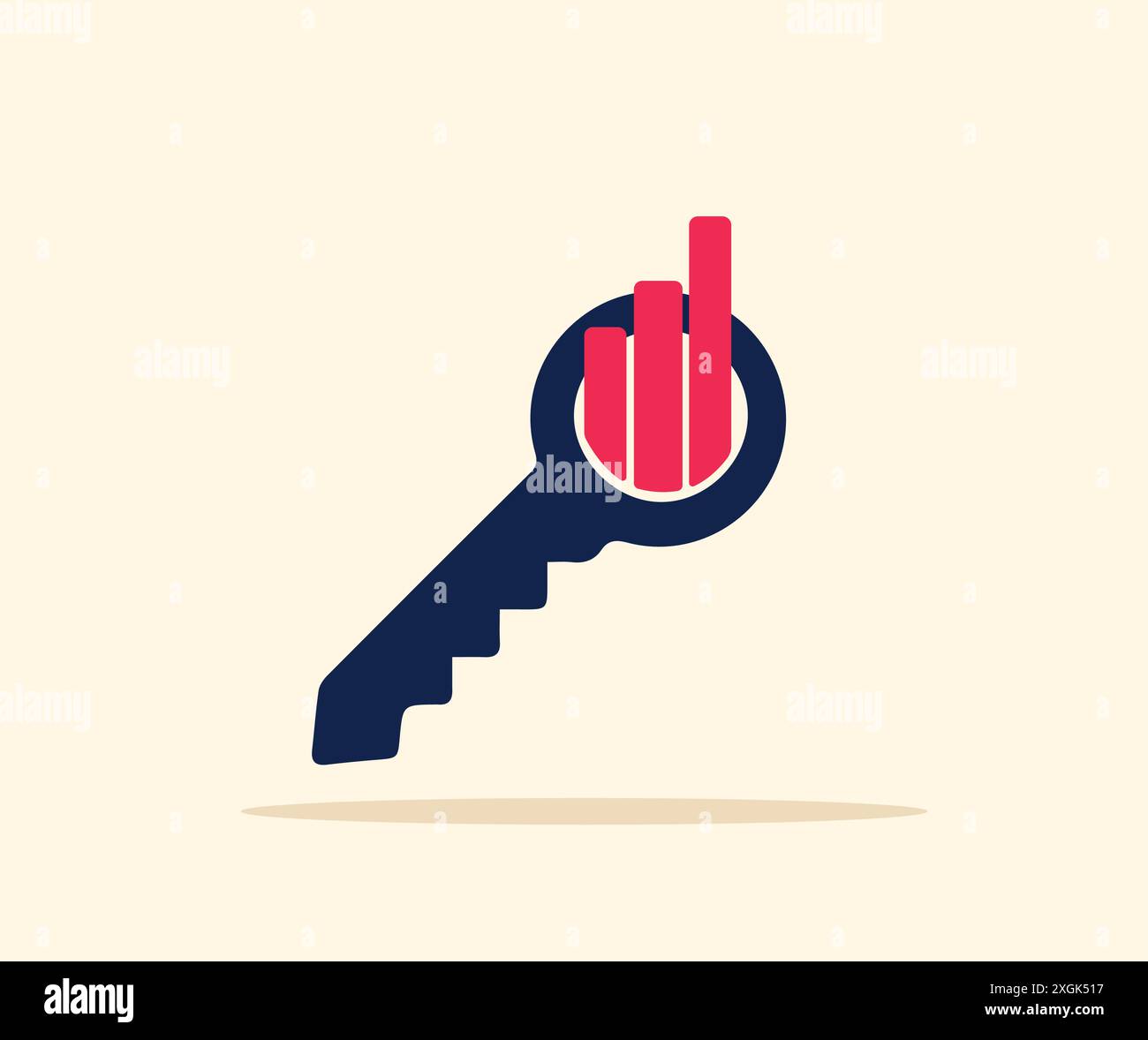 Progress key path graph escalating showcasing success illustration Stock Vector Image & Art - Alamy