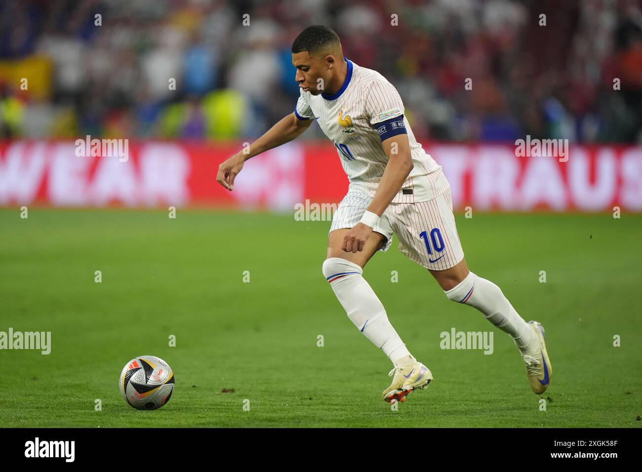 France's Kylian Mbappe during the UEFA Euro 2024, semi-final match at ...