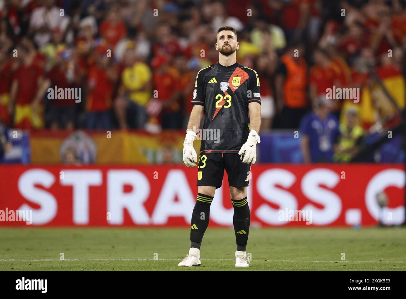MUNICH - Spain goalkeeper Unai Simon during the UEFA EURO 2024 semi ...